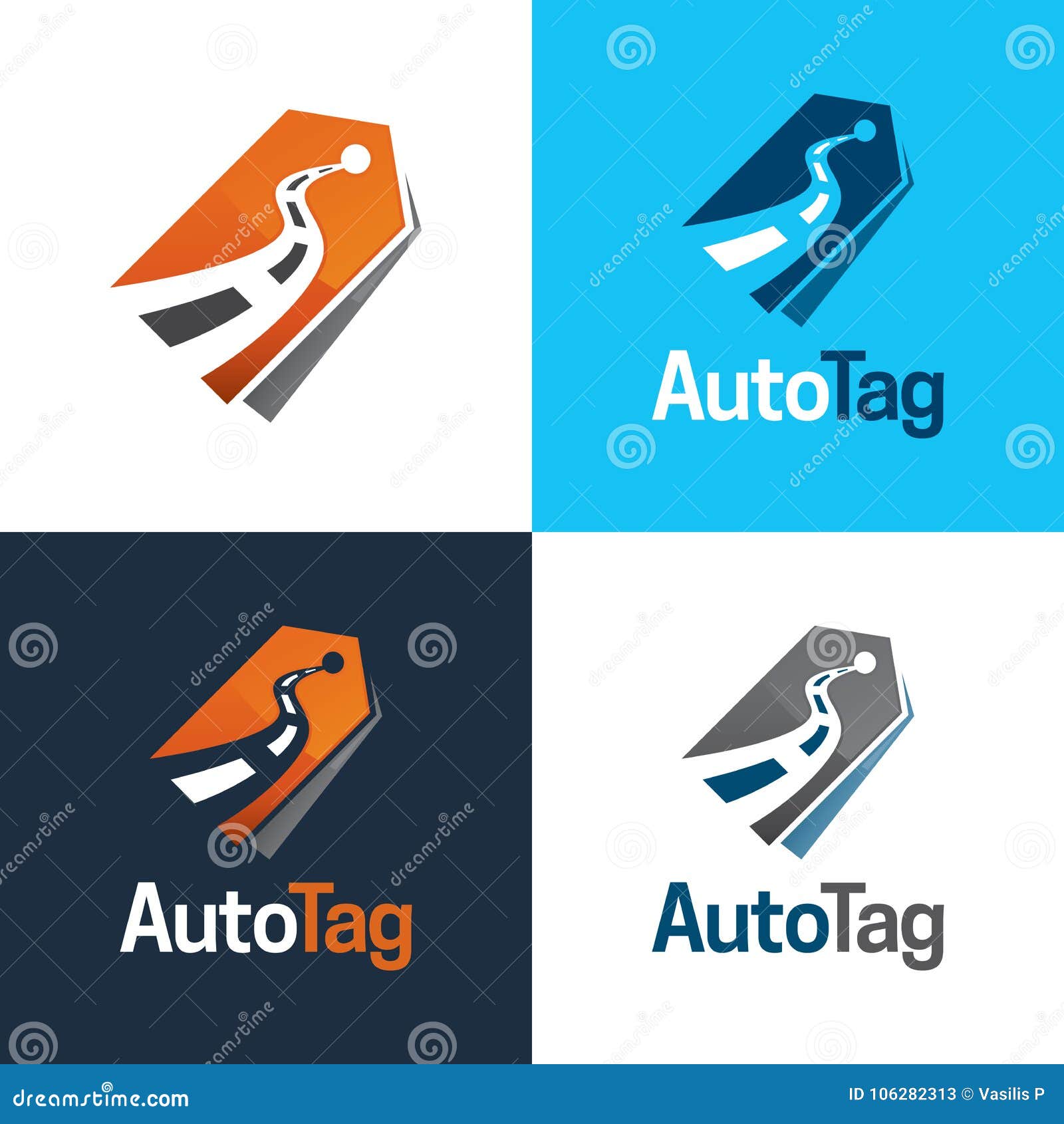 Auto Tag Logo and Icon - Vector Illustration Stock Vector ...