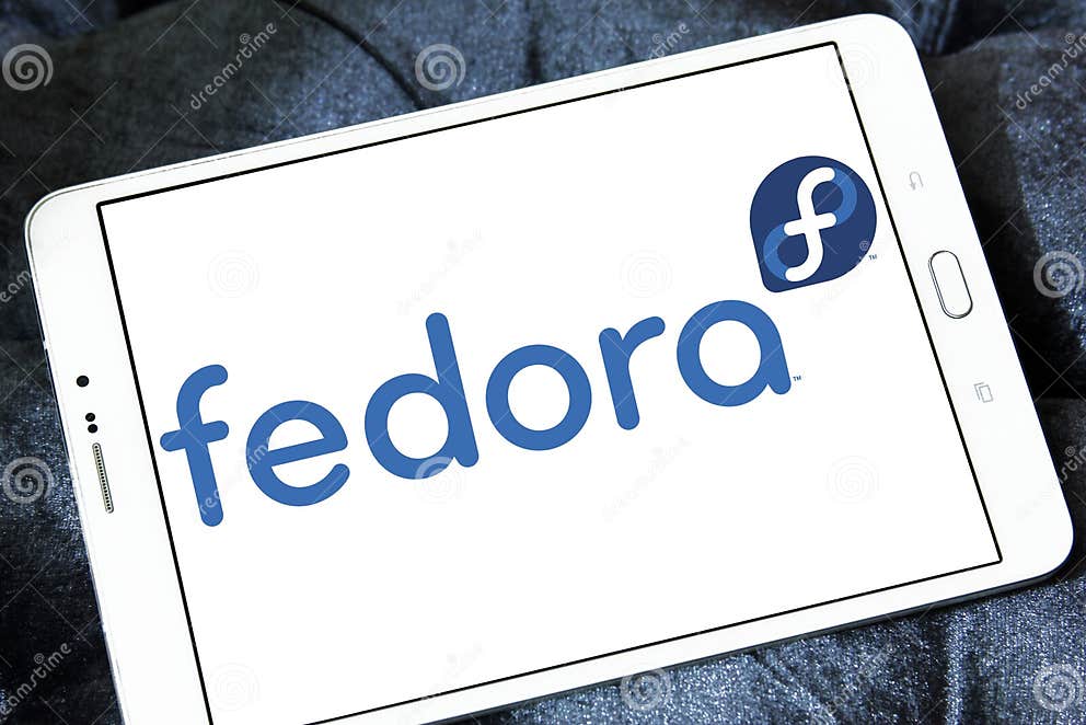 Fedora Operating System Logo Editorial Stock Photo - Image of fedora ...