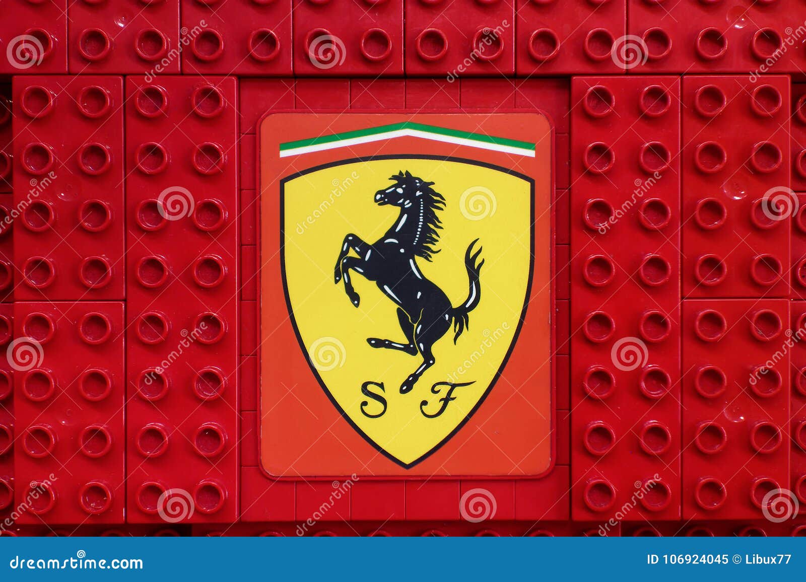 Logo Ferrari Lego-Bausteine Redaktionelles Bild - Bild von automobil ...