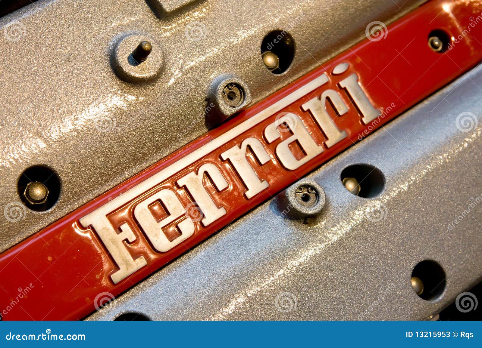Logo Ferrari on Motor of Sport Car Editorial Stock Photo - Image of ...