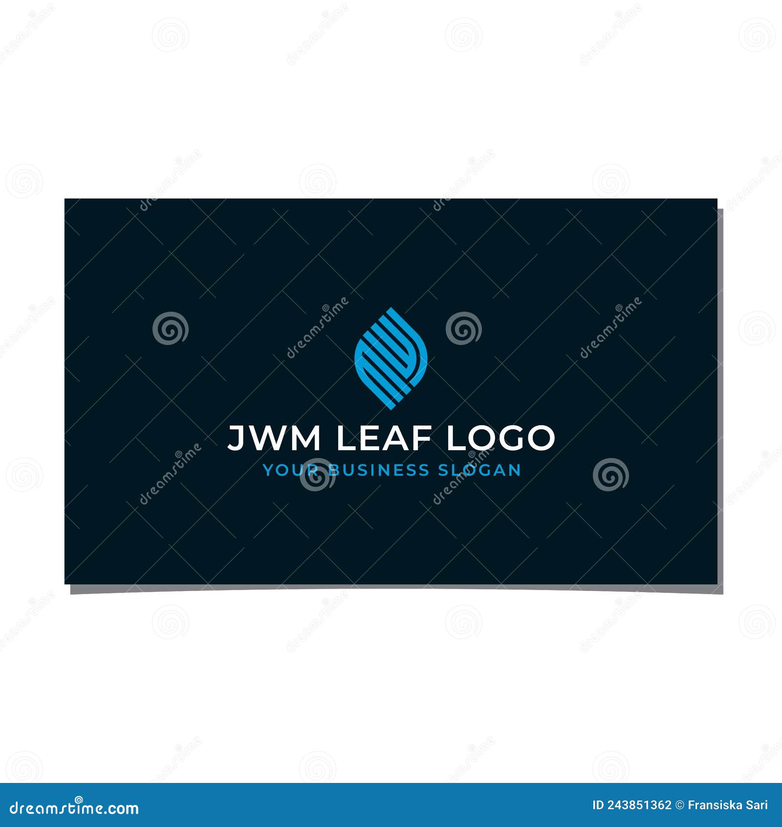 Logo feuille jwm illustration de vecteur. Illustration du logo - 243851362