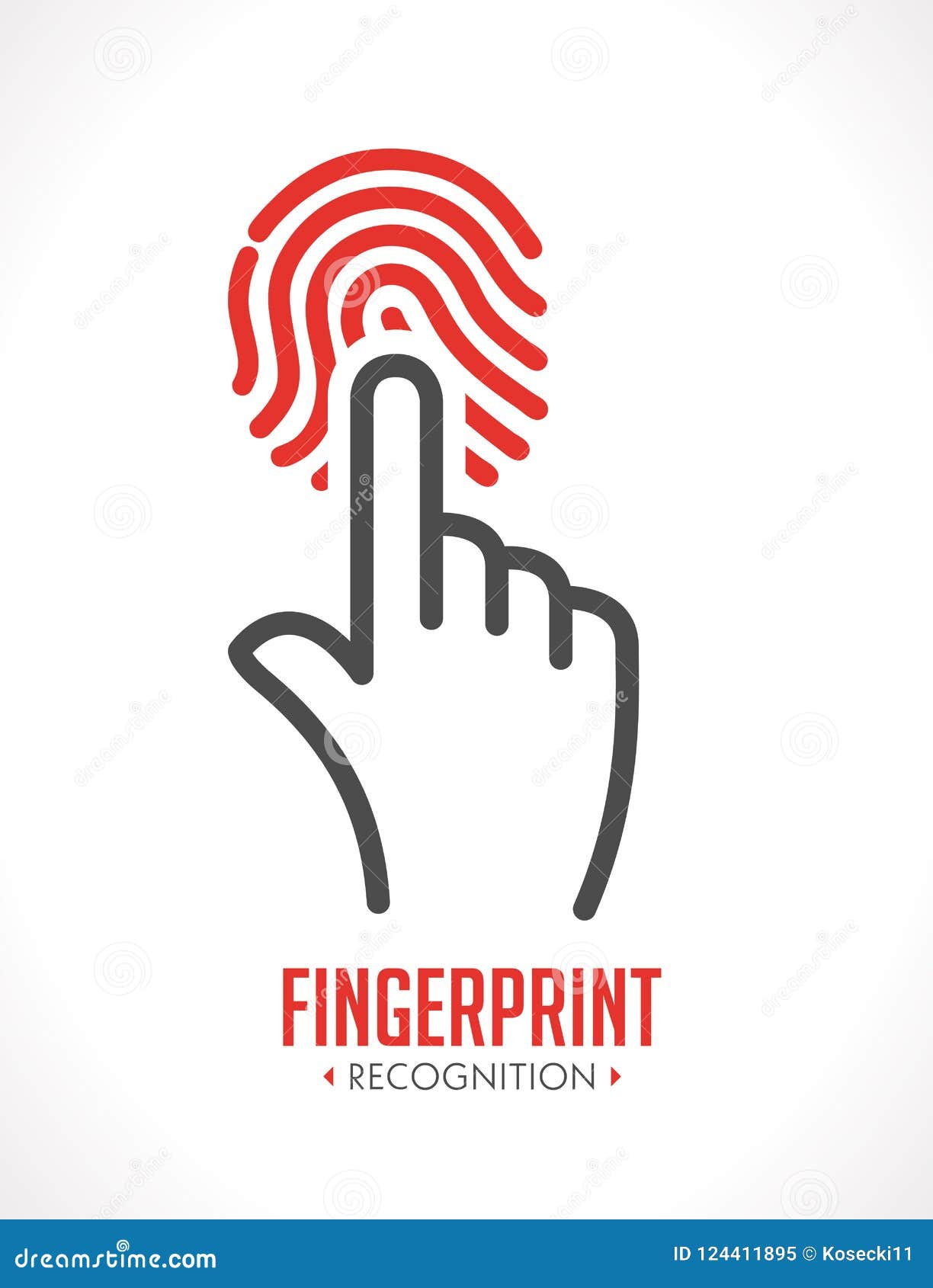 Logo - Fingerprint Recognition - Biometric Access Control System Stock ... Logo - Fingerprint Recognition - Biometric Access Control System Stock ...