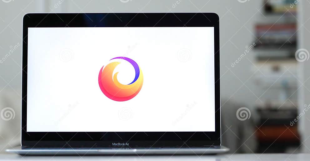 Logo of Firefox, an Open-source Web Browser on a Computer Screen ...