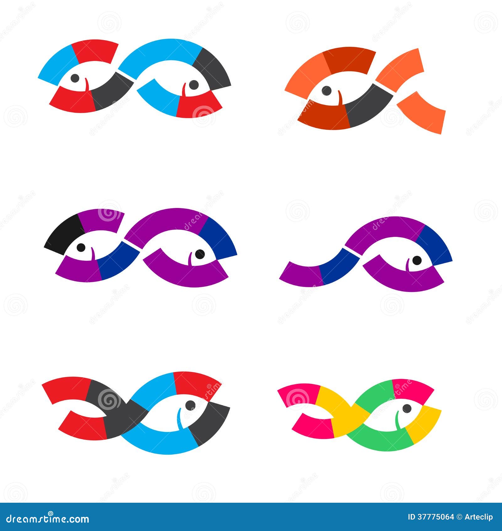 Logo Fish abstract stock vector. Illustration of isolated - 37775064