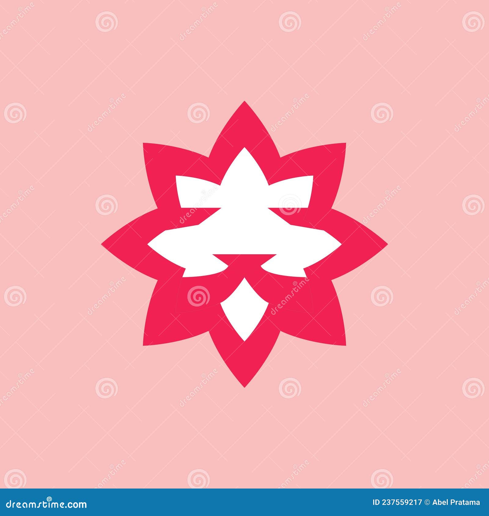 Logo fleur de lion illustration de vecteur. Illustration du floral ...