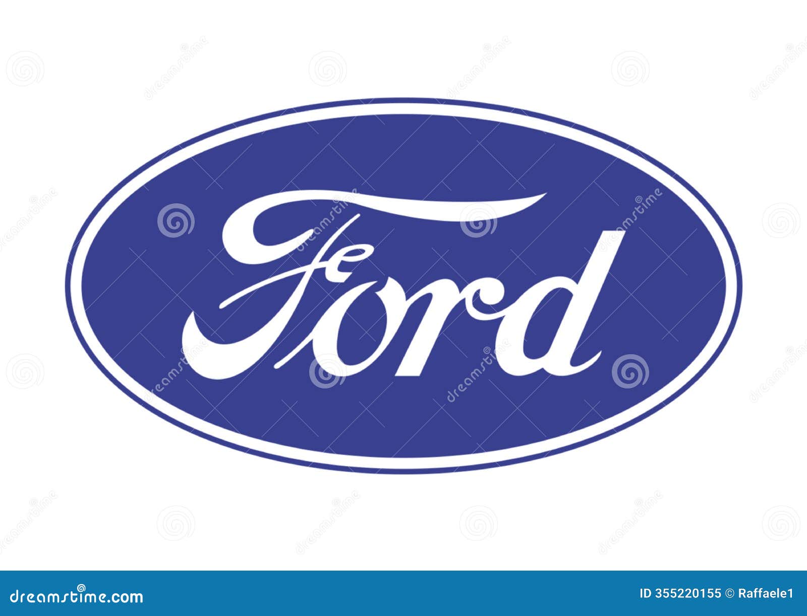 Logo Ford Old stock illustration. Illustration of color - 355220155