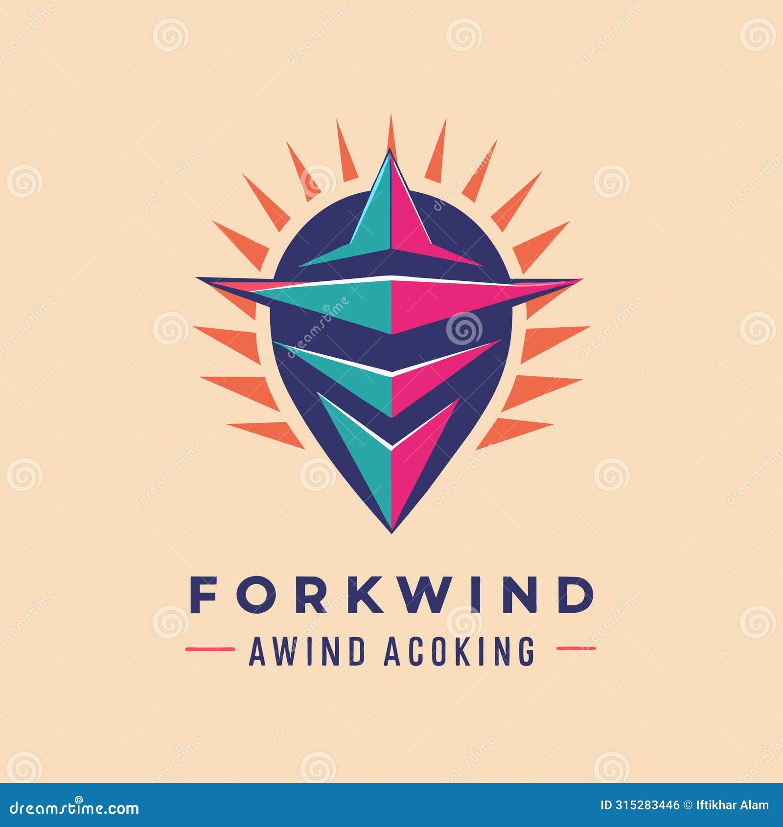 The Logo for Fork Wind, Symbolizing Innovation and Progress in ...