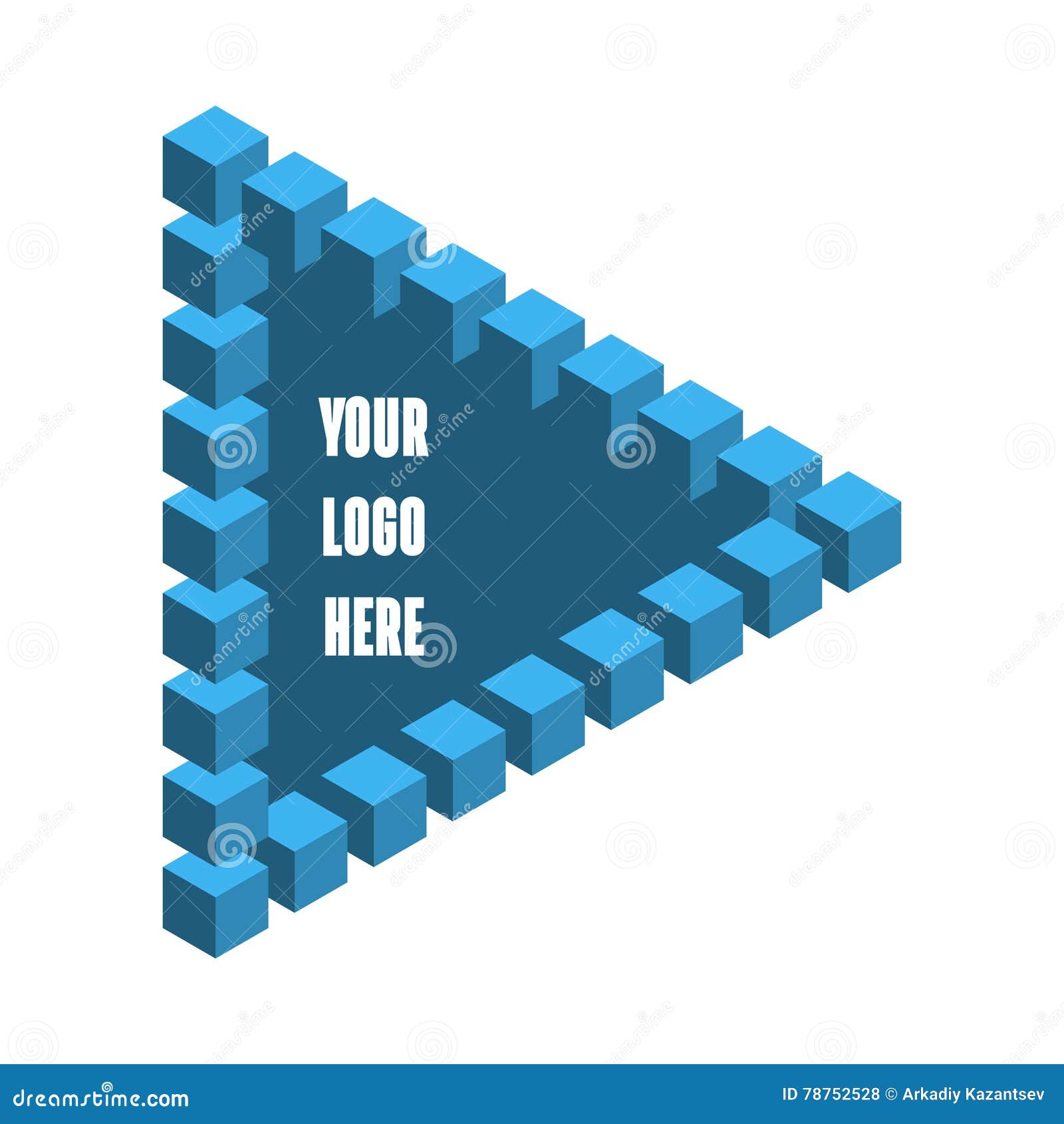 Logo in the Form of a Penrose Triangle Stock Illustration ...
