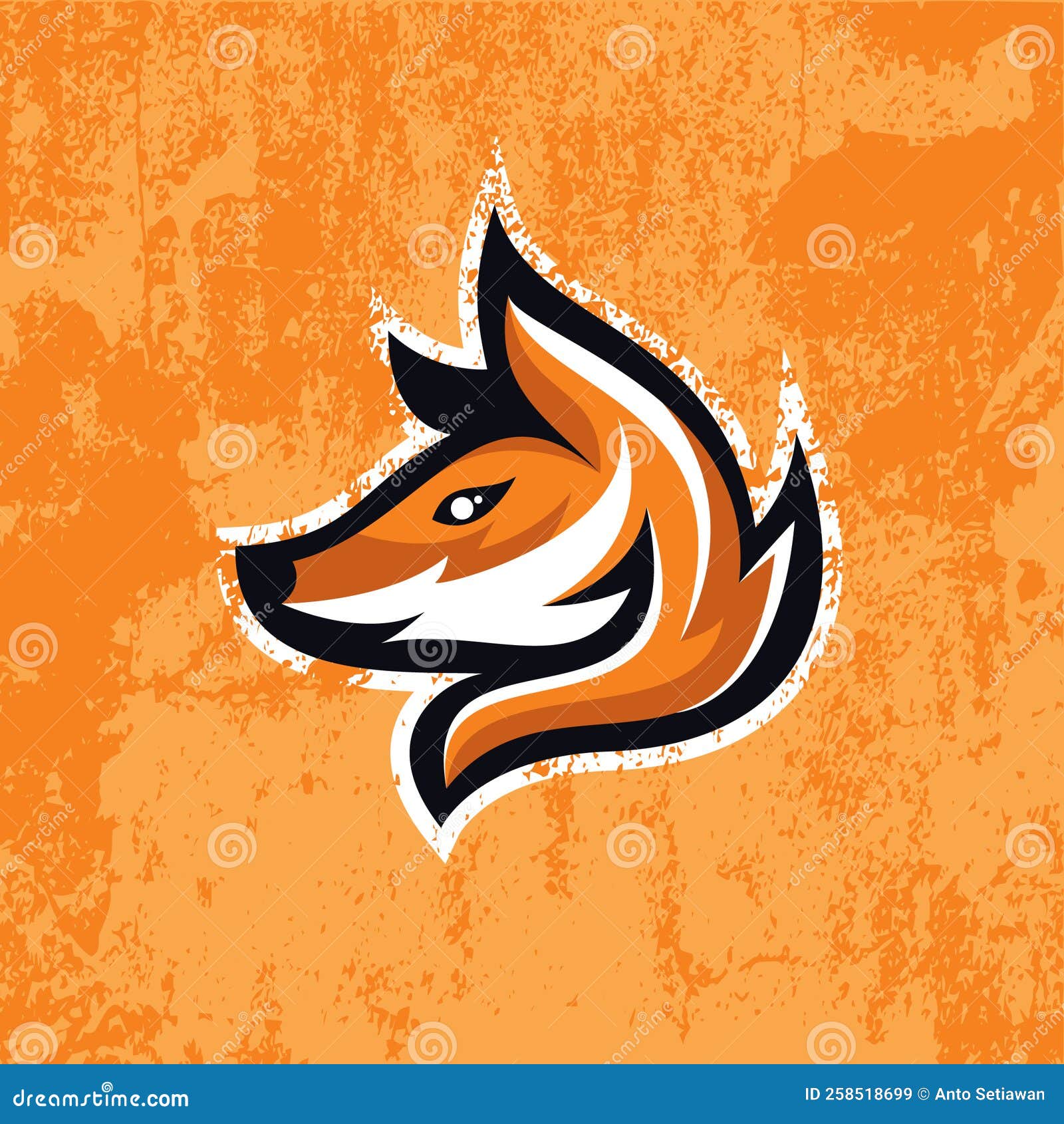 Logo Fox Mascot Vector Design Simple and Strong Design Stock Vector ...