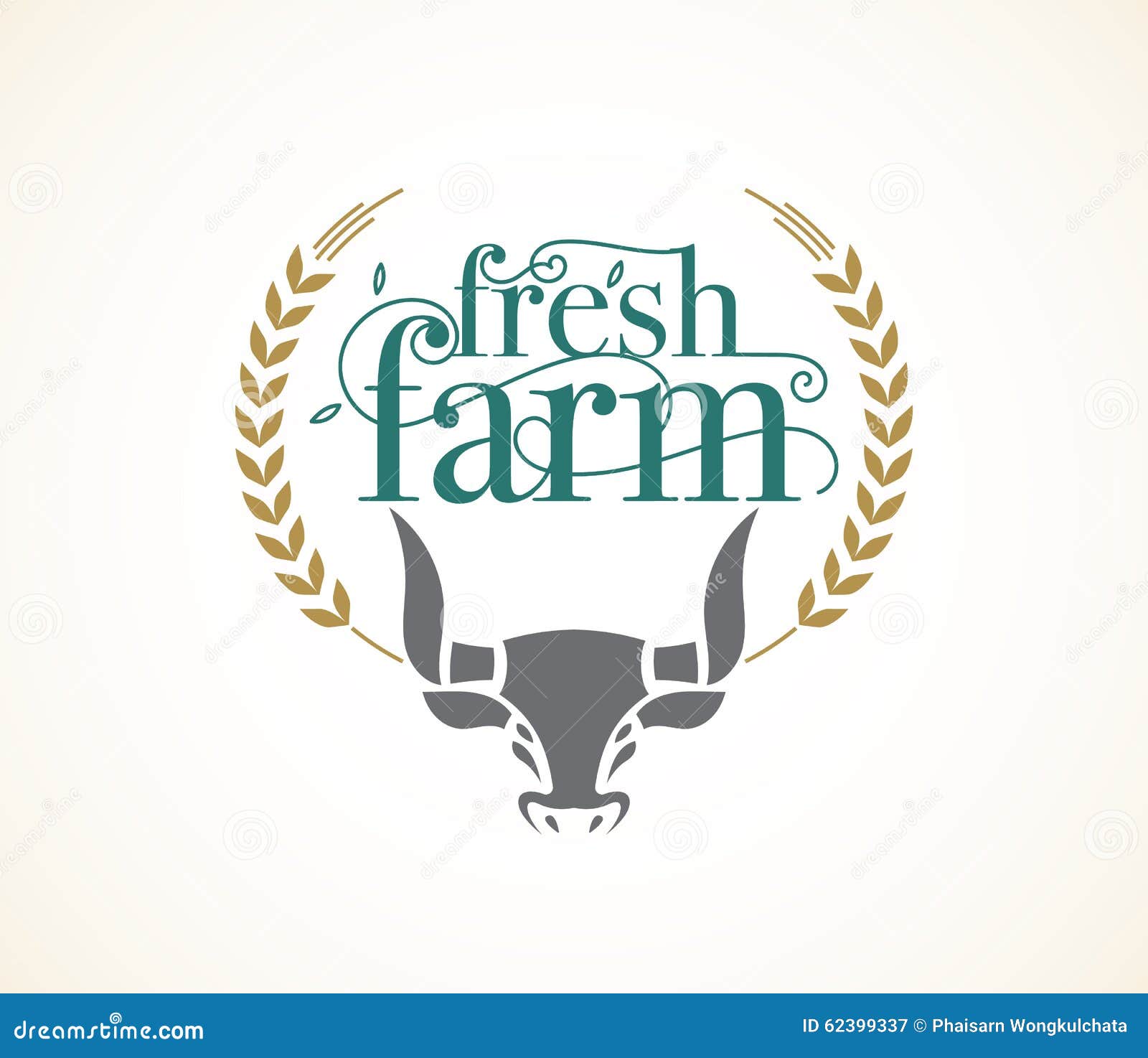 Logo Fresh Farm Design Template. Stock Vector - Illustration of ...