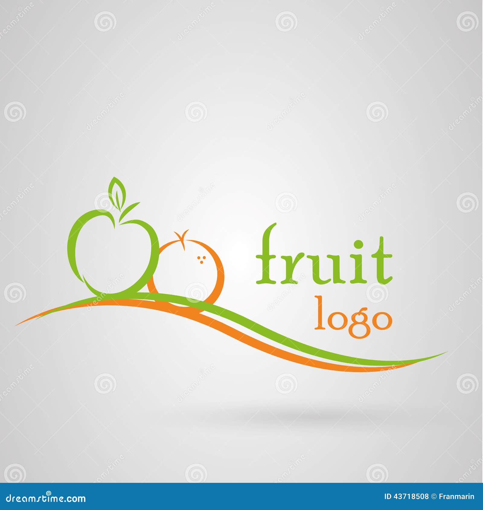 Logo fruit stock vector. Illustration of field, organic - 43718508