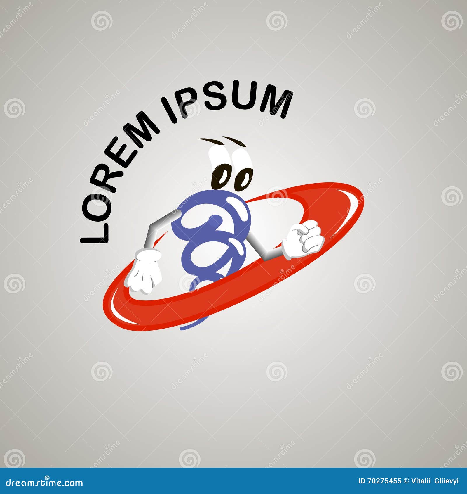 Logo Funny Running Metal Spring Stock Vector - Illustration of flexible ...