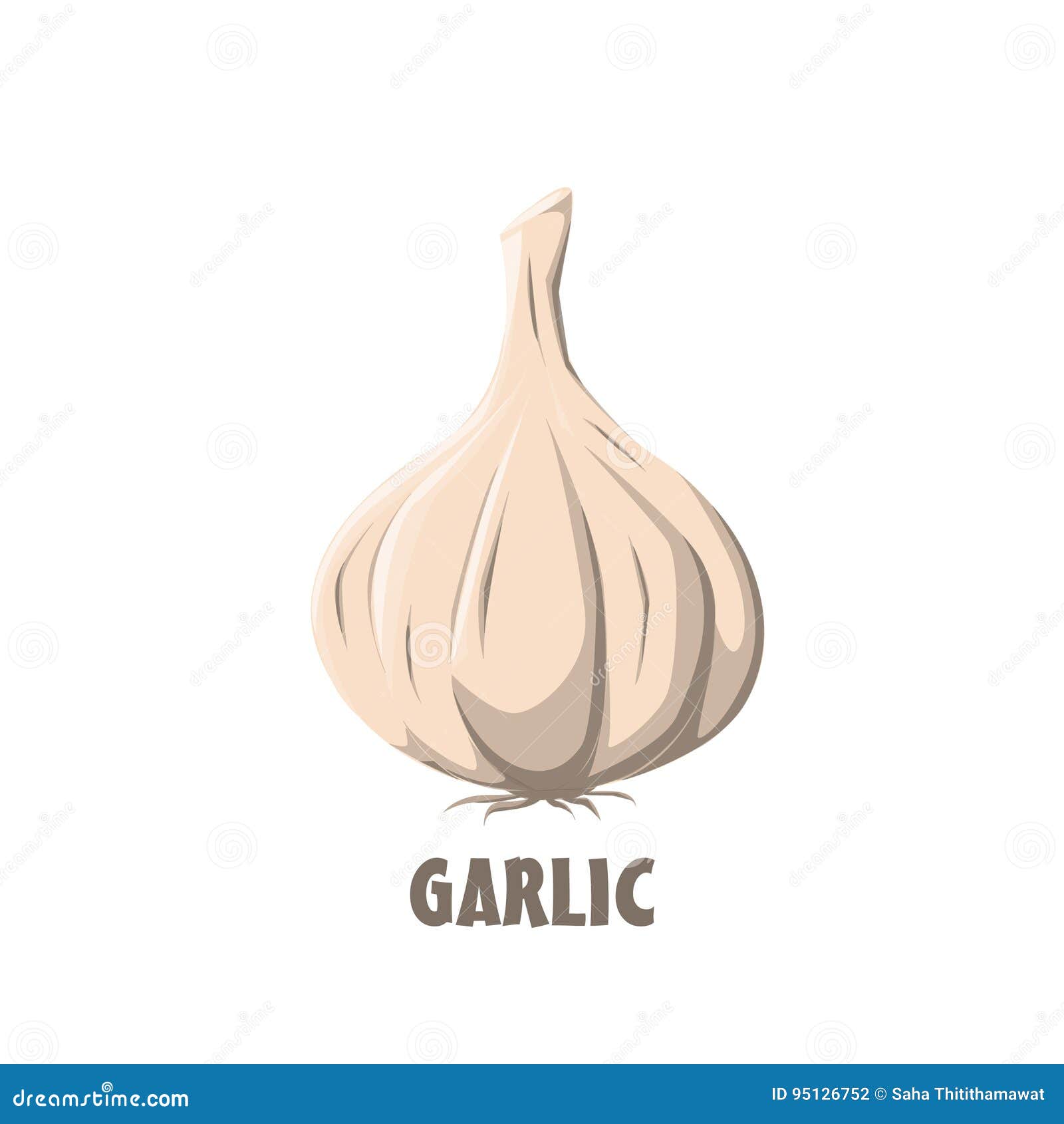 Logo Garlic Vector Farm Design Stock Vector - Illustration of ...