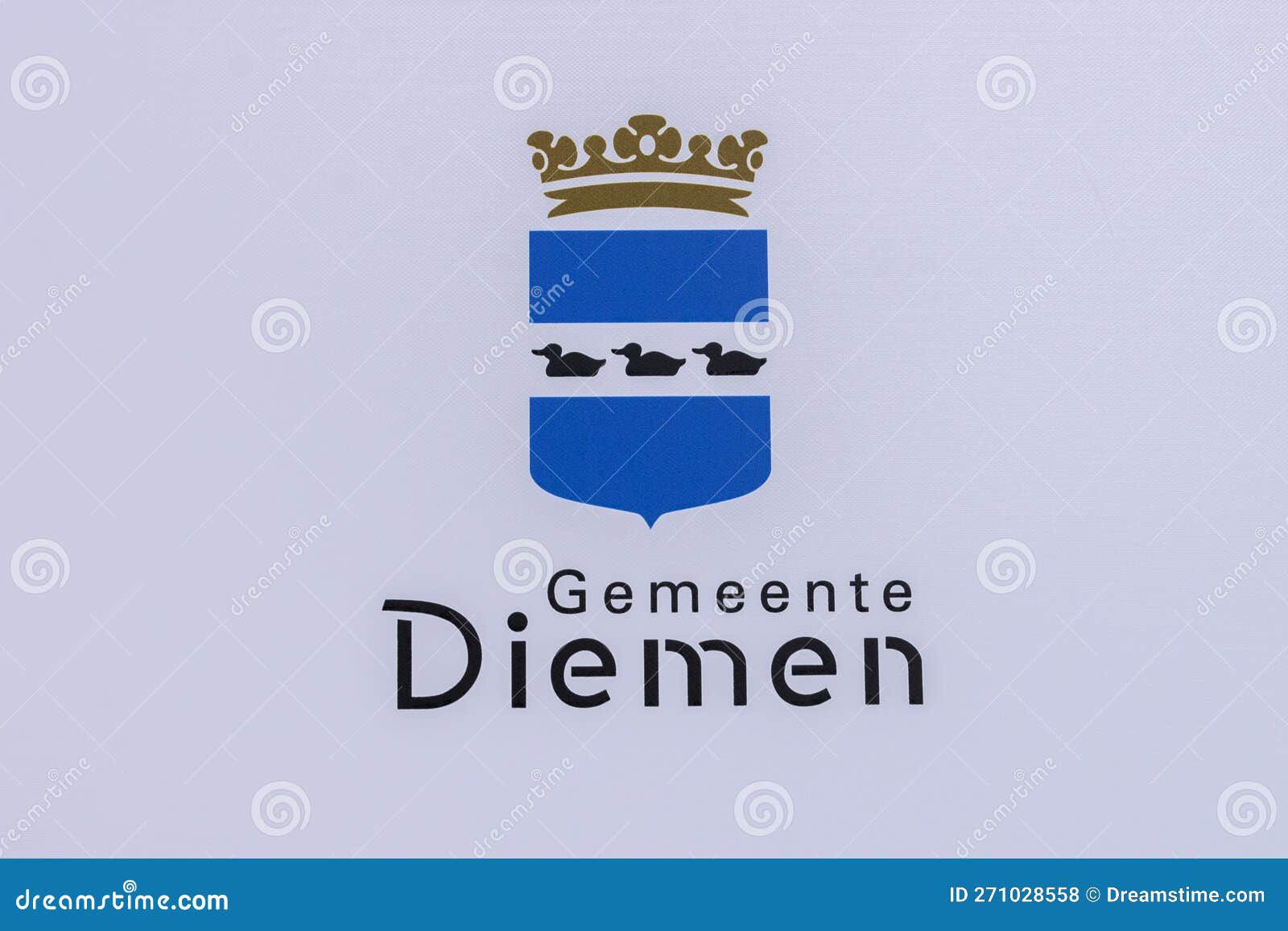 Logo Gemeente Diemen at Diemen the Netherlands 20-2-2023 Editorial ...