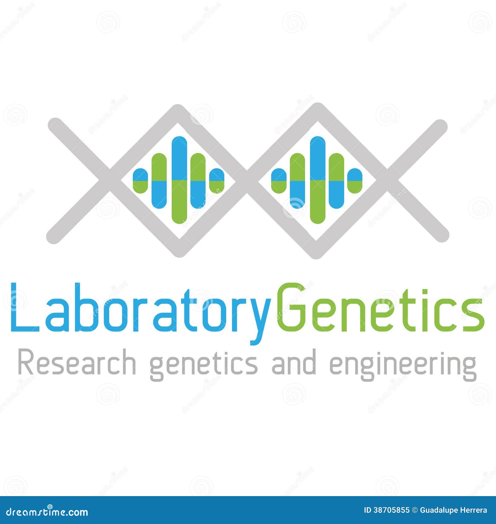 Logo Genetics Cartoon Vector | CartoonDealer.com #38705855