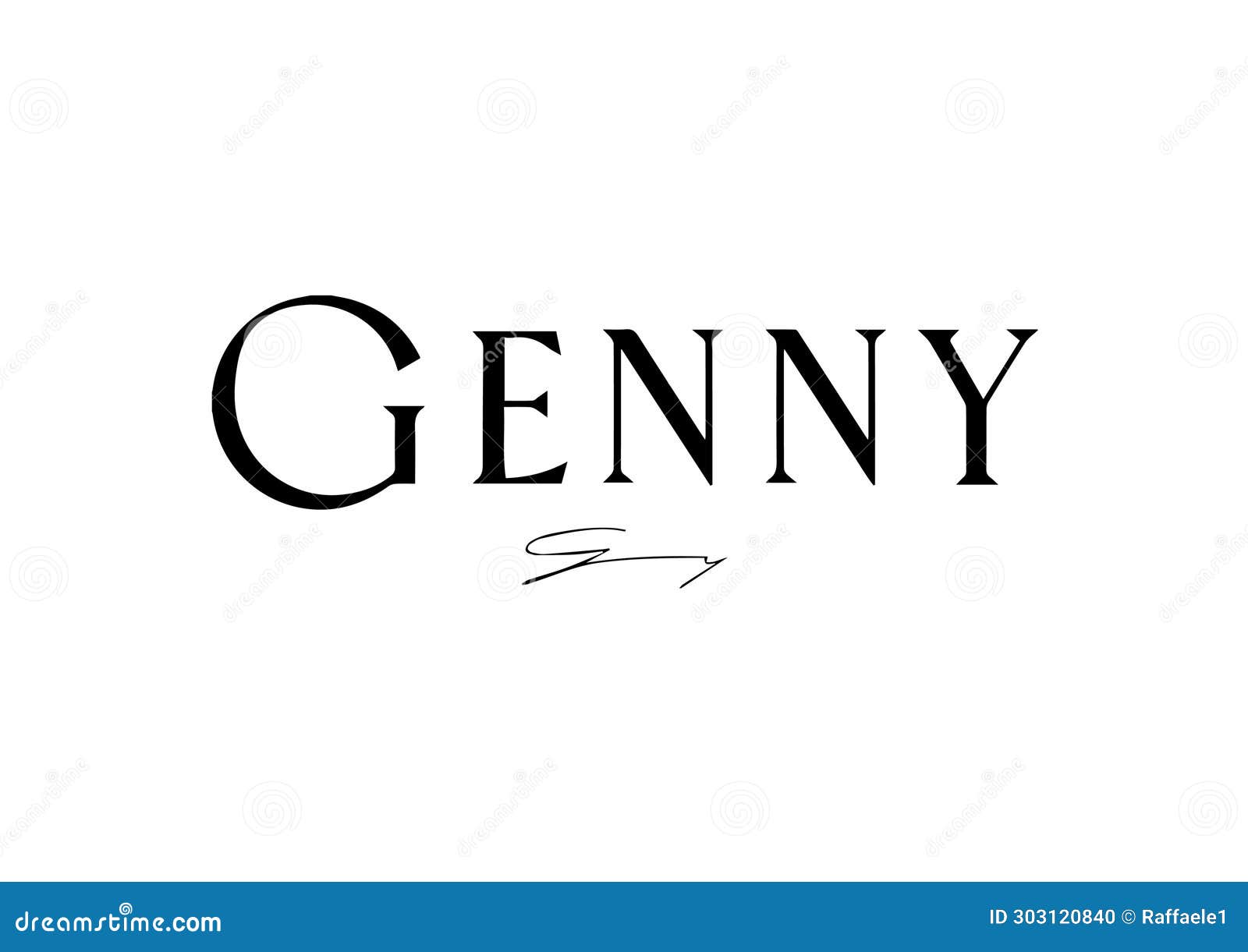 Genny Logo stock illustration. Illustration of logos - 303120840