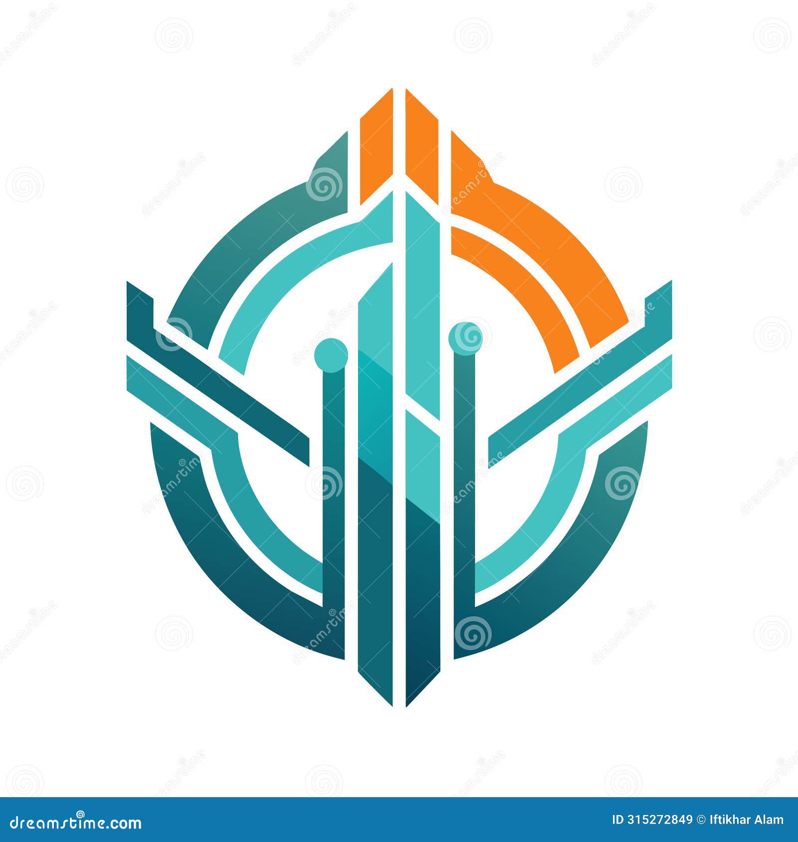 A Logo with a Geometric Design, Representing a Modern and Minimalist ...