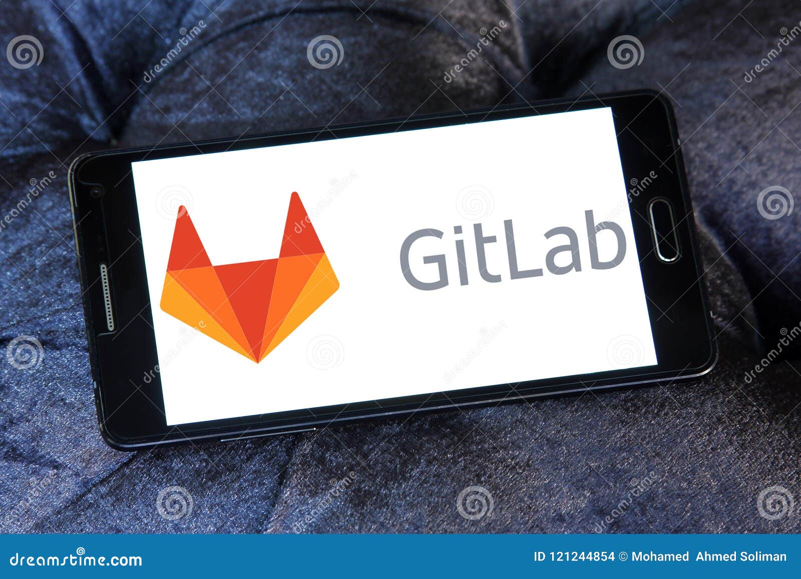 GitLab software logo editorial stock image. Image of emblem - 121244854