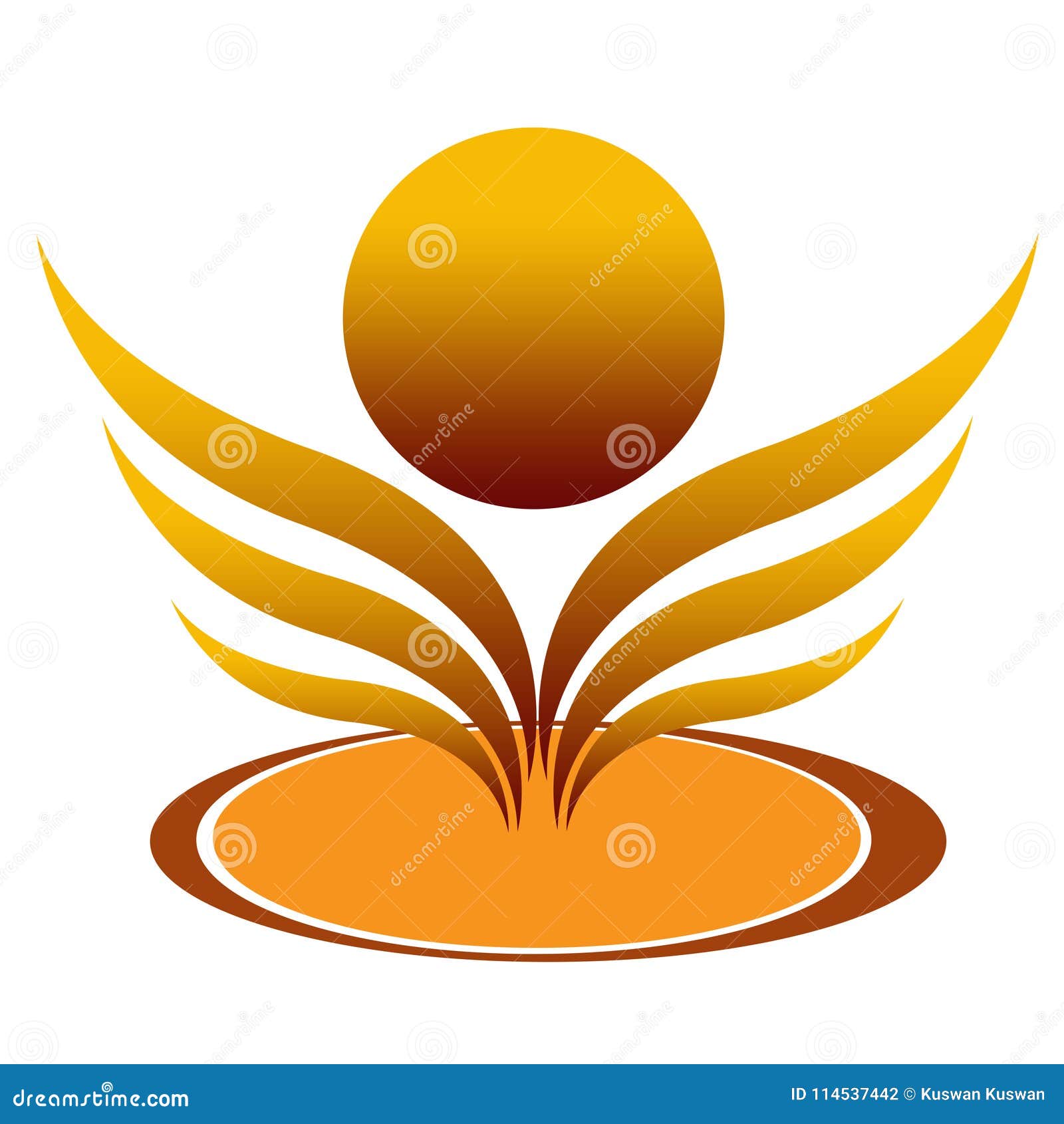 Logo Global Business Gradient Simetris Stock de ilustración ...