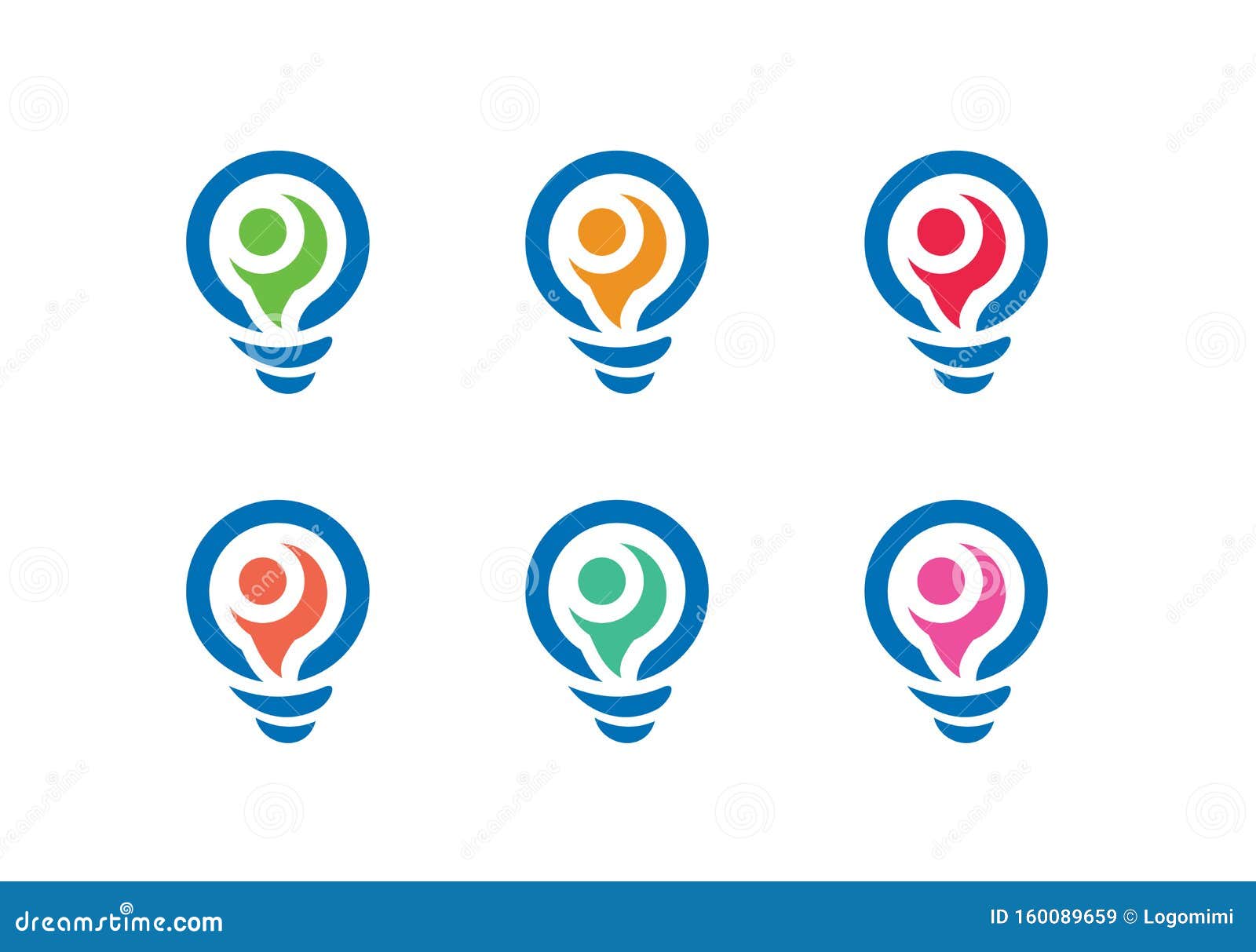 Logo Gloeilamp Creative Idea-symbool - Vector Vector Illustratie ...