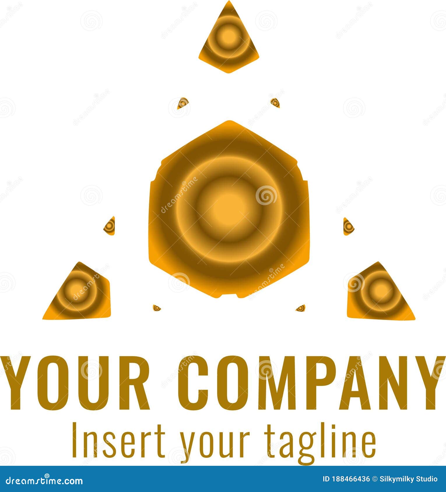 Logo Gold stock vector. Illustration of elegant, isolated - 188466436