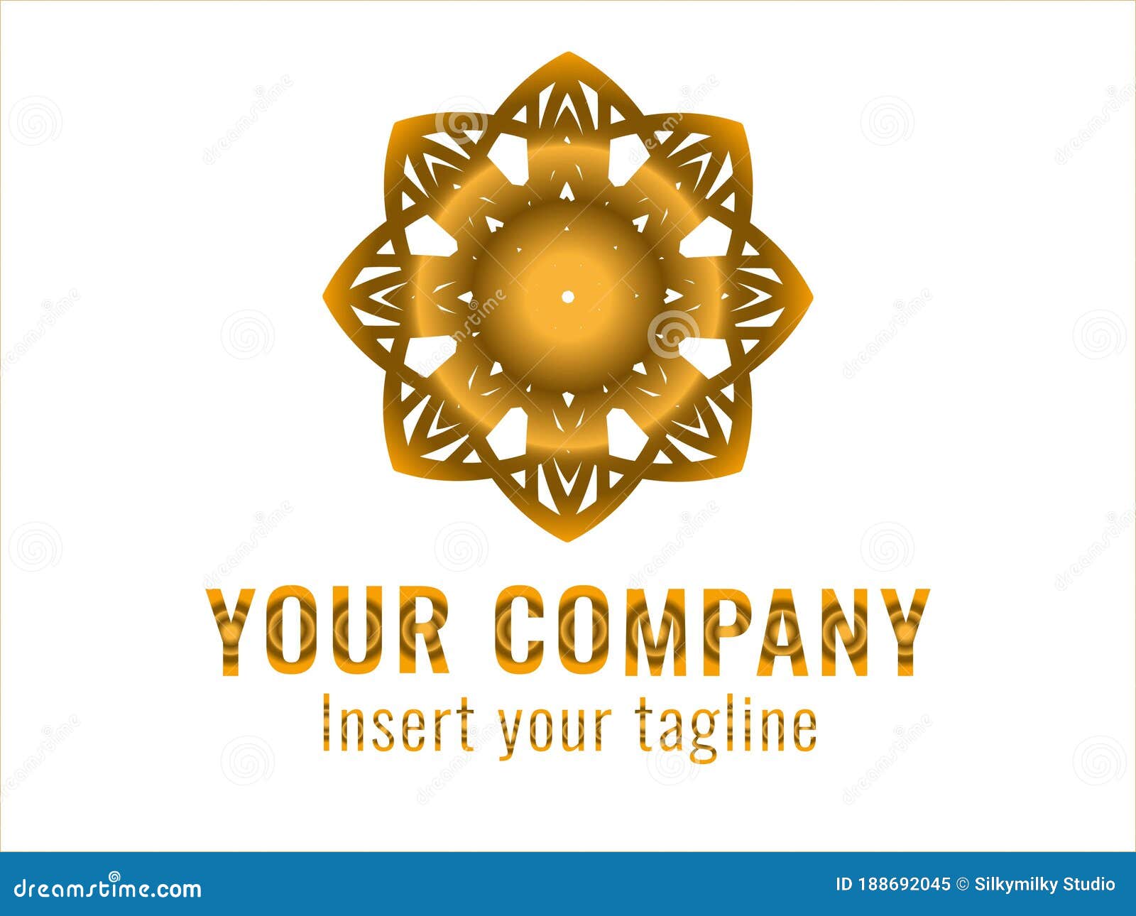 Logo Gold stock vector. Illustration of banner, golden - 188692045