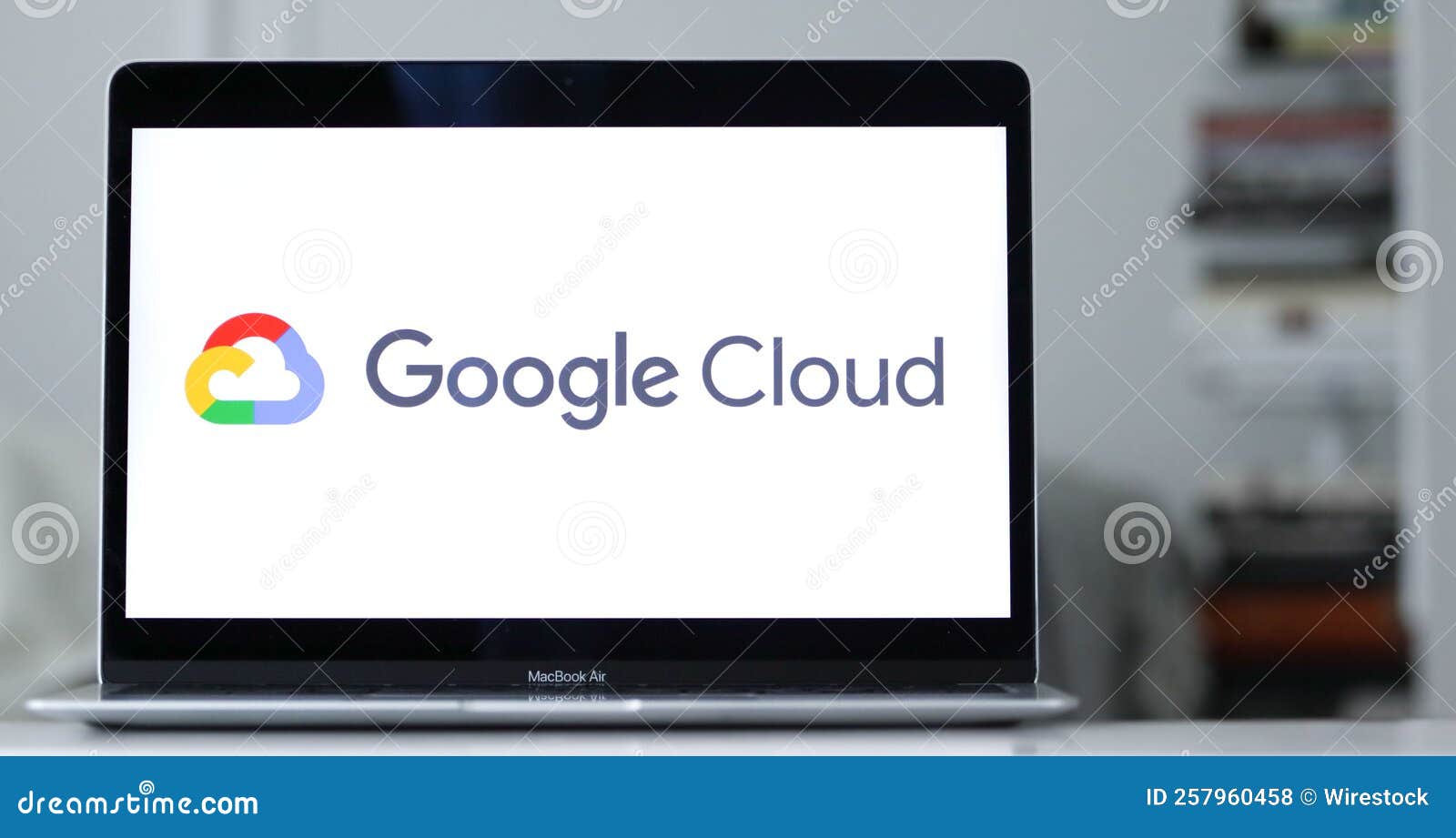Laptop Showing Logo of Google Cloud Platform (GCP) Editorial Stock ...
