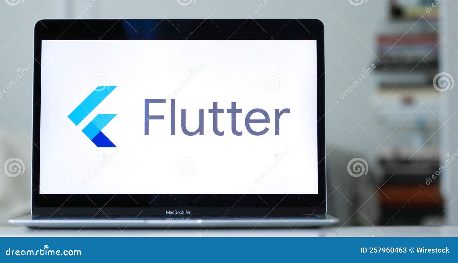 Google Flutter Logo on Computer Screen Editorial Stock Photo - Image of ...