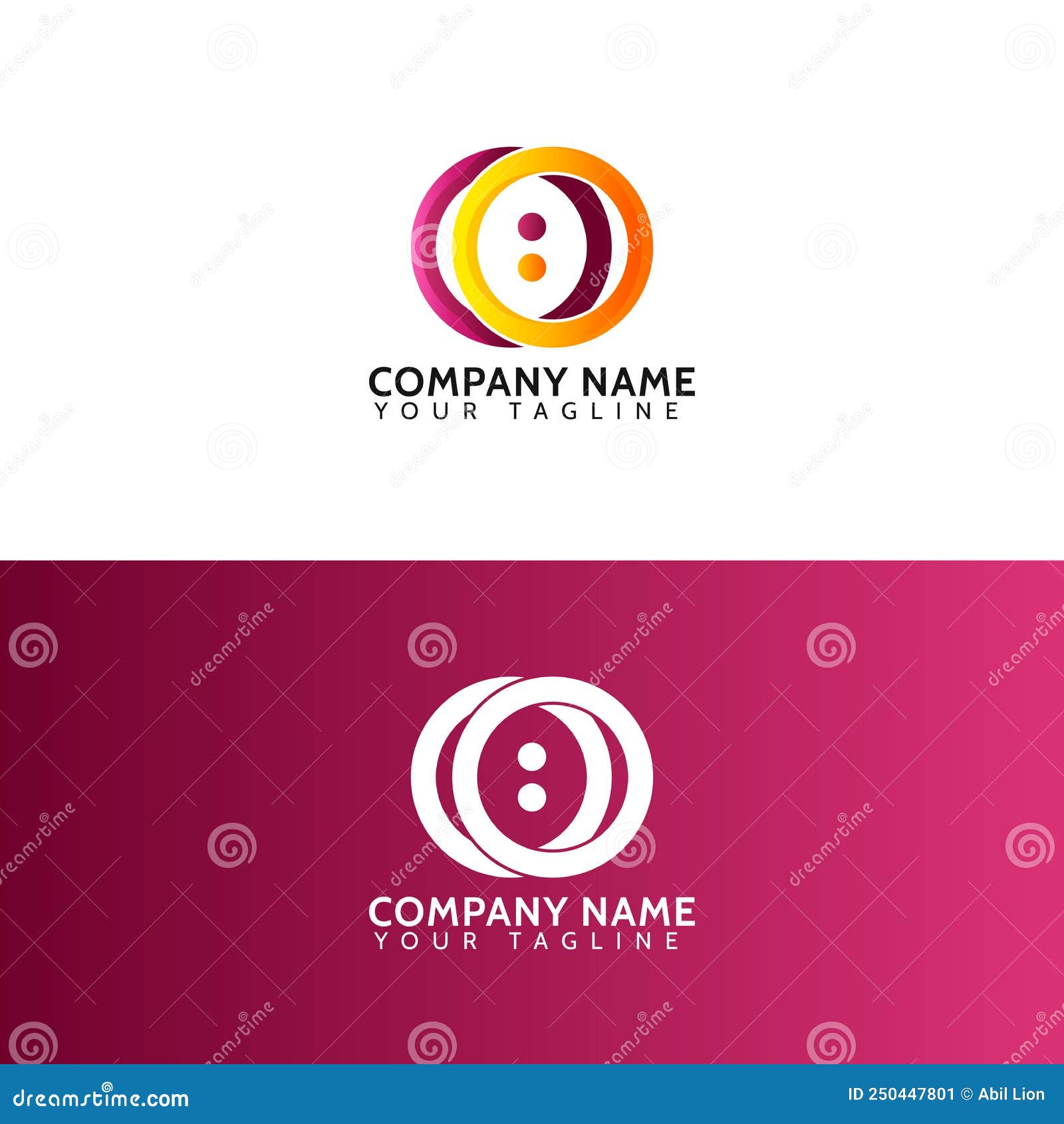 Logo Gradient Circle Vector Illustration Stock Vector - Illustration of ...