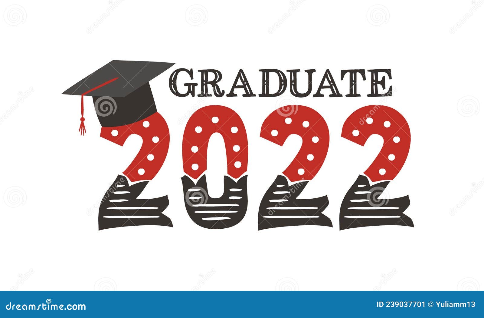 Logo for the 2022 Graduate with a Bachelor Cap Stock Vector ...