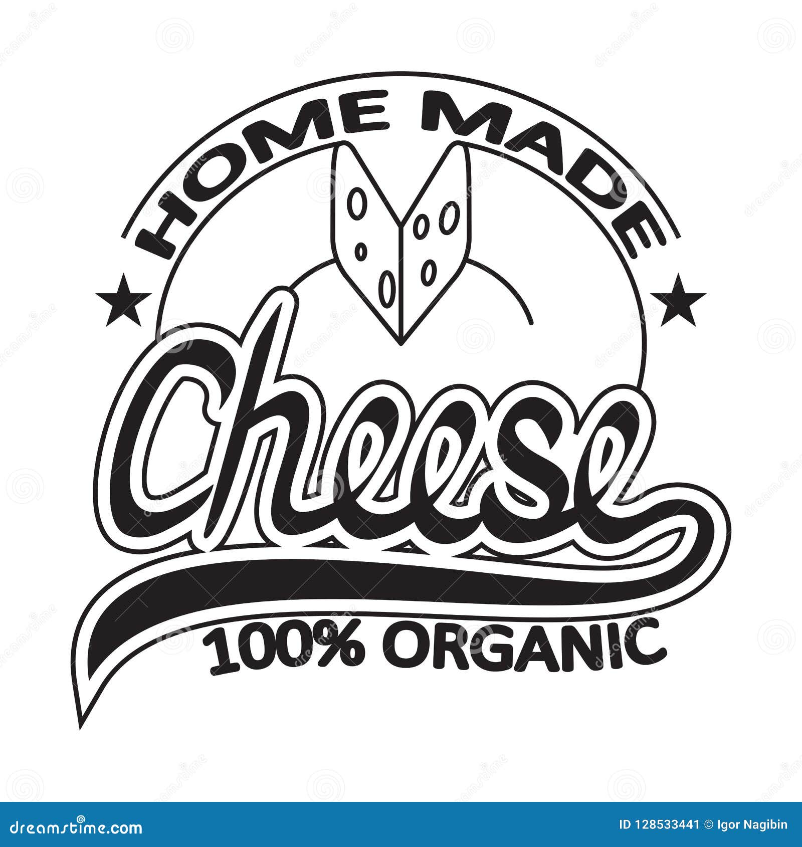 Logo Graphic Design, Cheesemaker Typography Emblem Stock Illustration ...