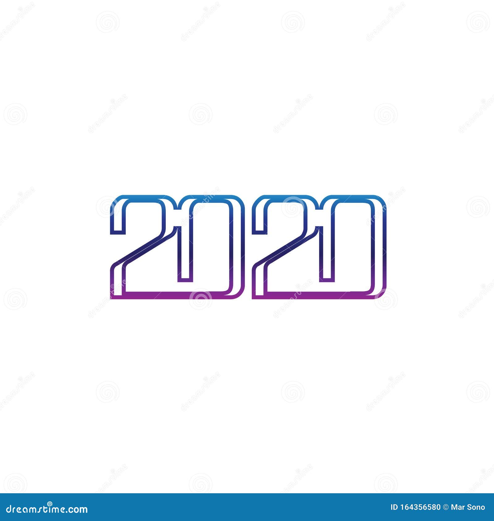 2020 Logo Graphics New Year Stock Vector - Illustration of logo, card ...