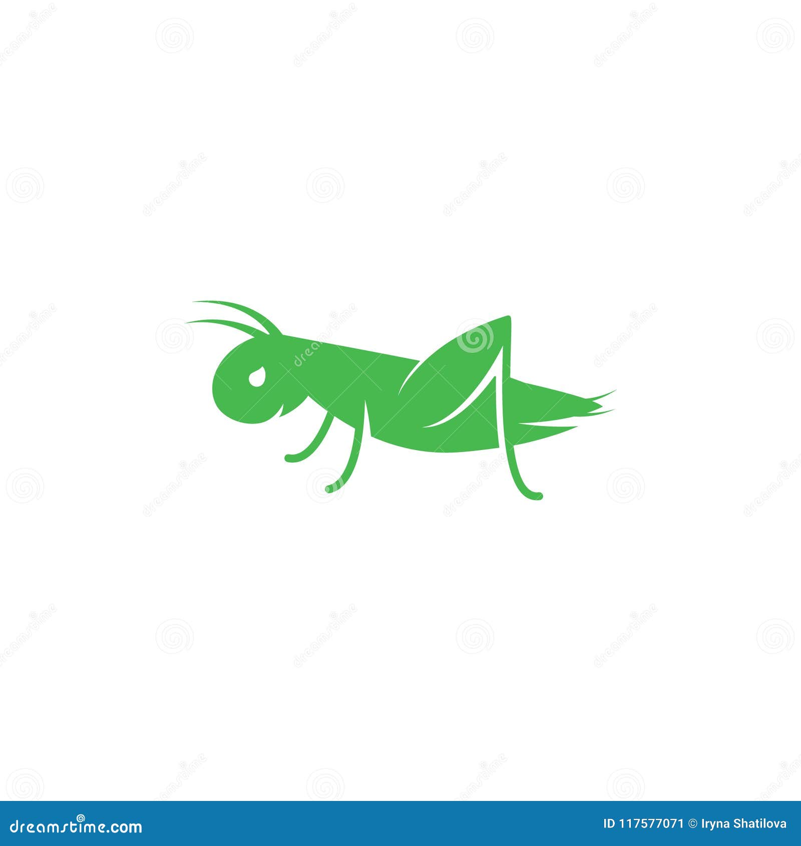 Logo Grasshopper, Cricket Insect Logo Cartoon Vector | CartoonDealer ...