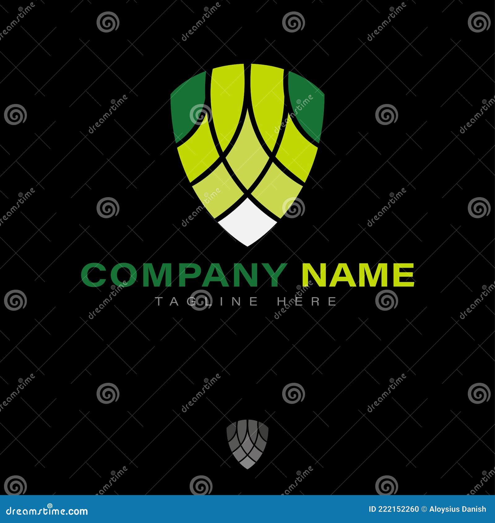 Premium Green Shield Logo stock vector. Illustration of guard - 222152260