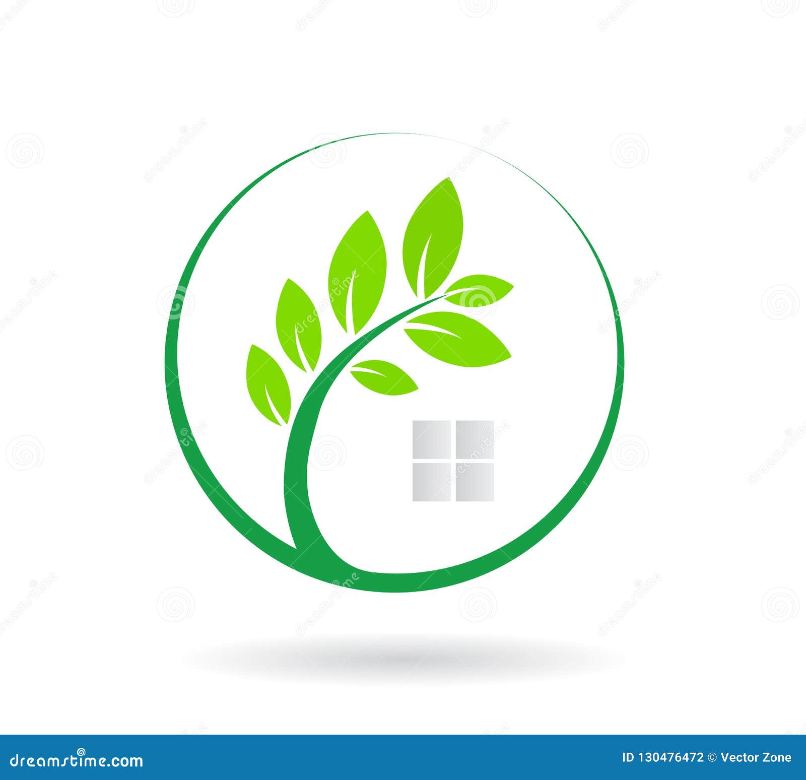 Logo Green Tree Union in a Circle Vector Stock Vector - Illustration of ...