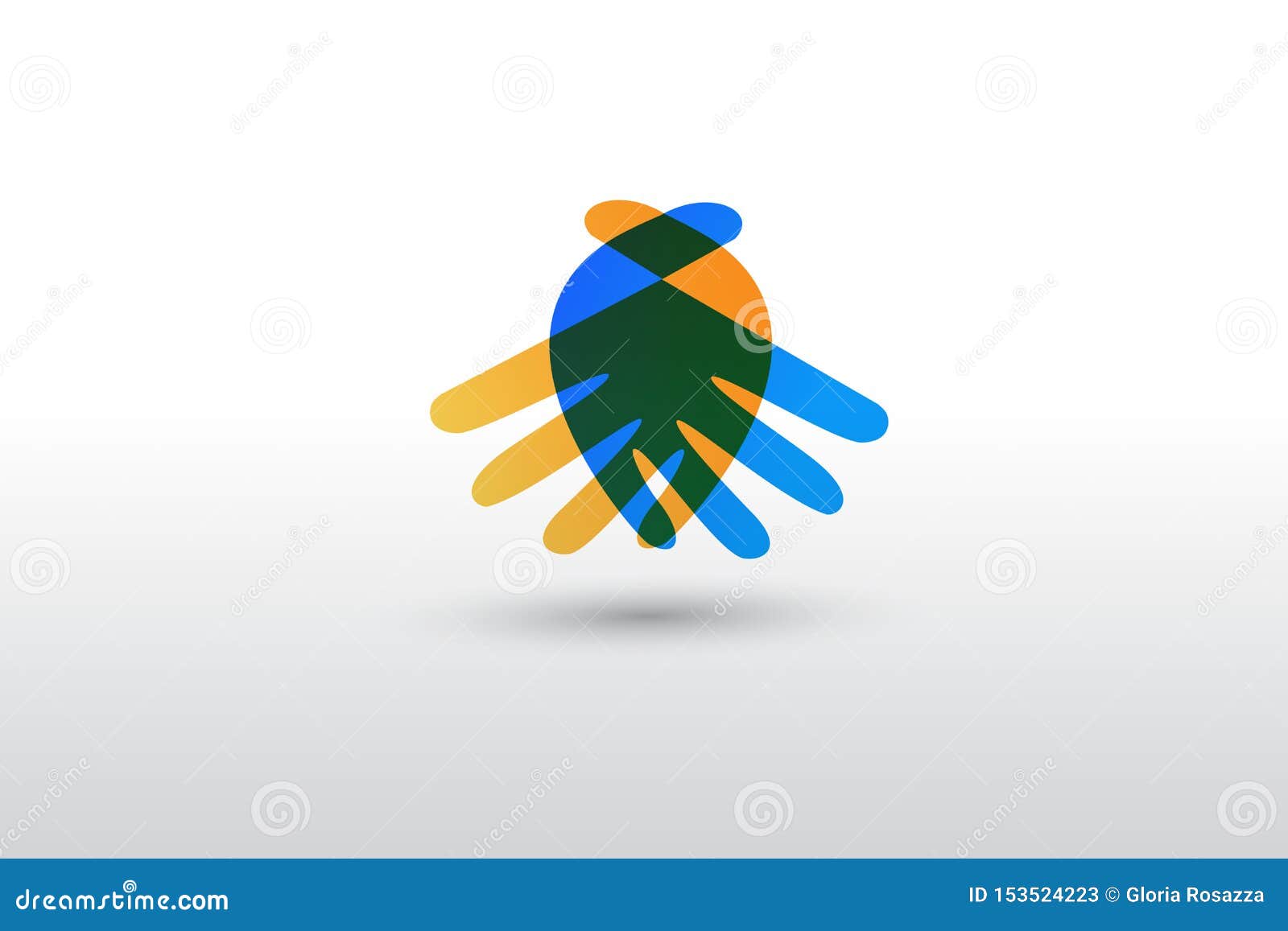 Logo Handshake Teamwork People Vector Image | CartoonDealer.com #202835152