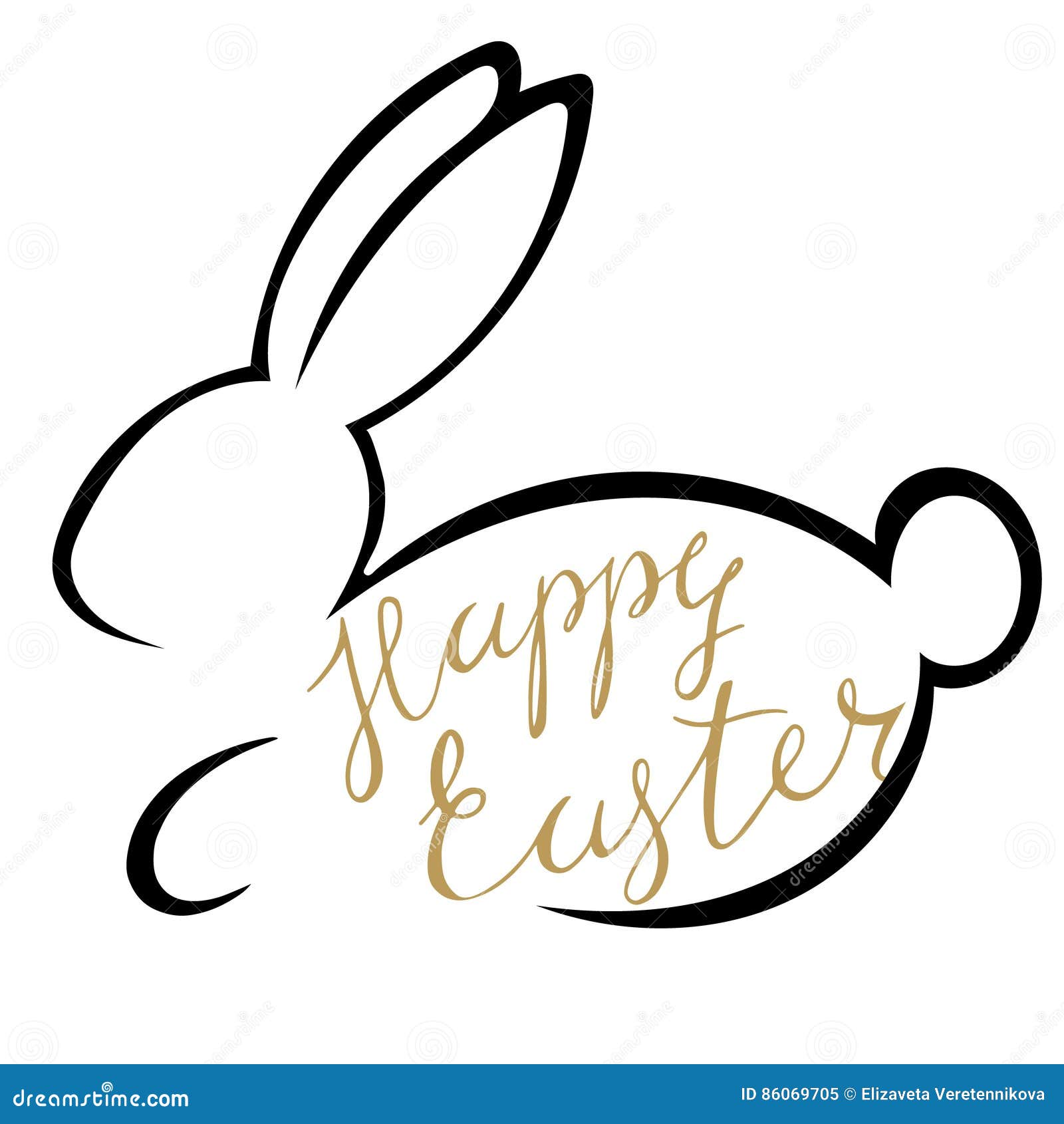 Logo Happy Easter stock vector. Illustration of label - 86069705