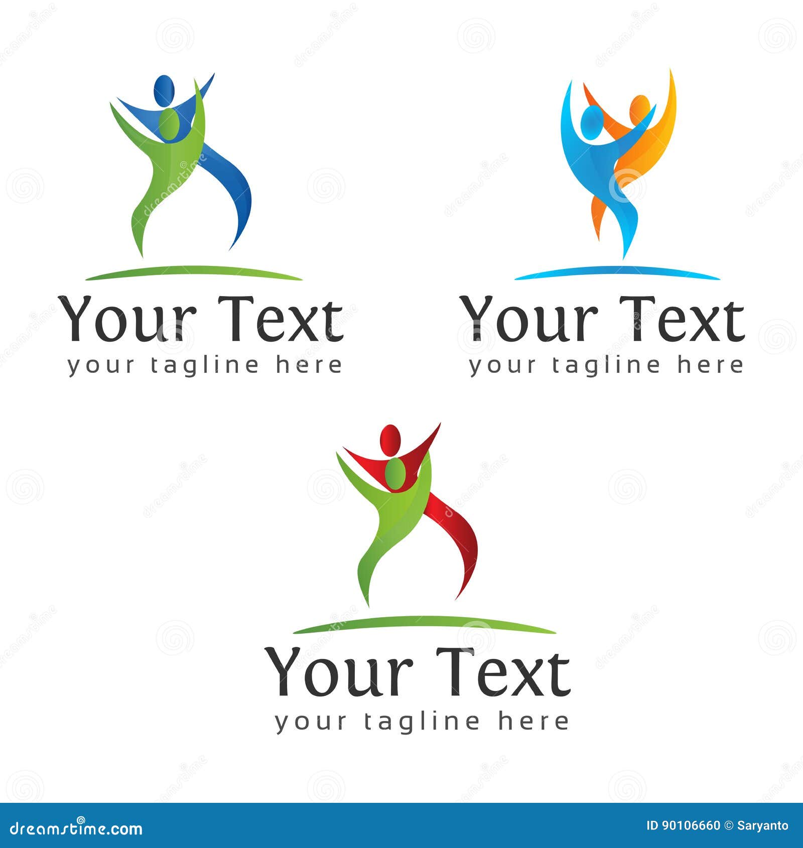 Logo Happy People ilustración del vector. Ilustración de unidad - 90106660