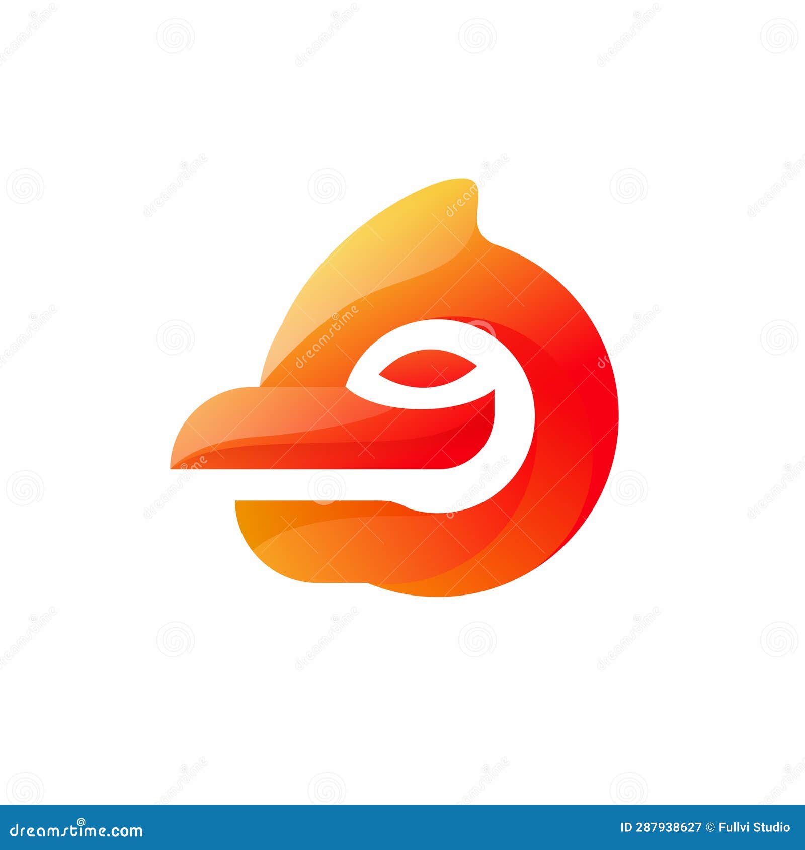 This Logo Has Two Side Faces. when Seen Facing Left, Will Be the Head ...
