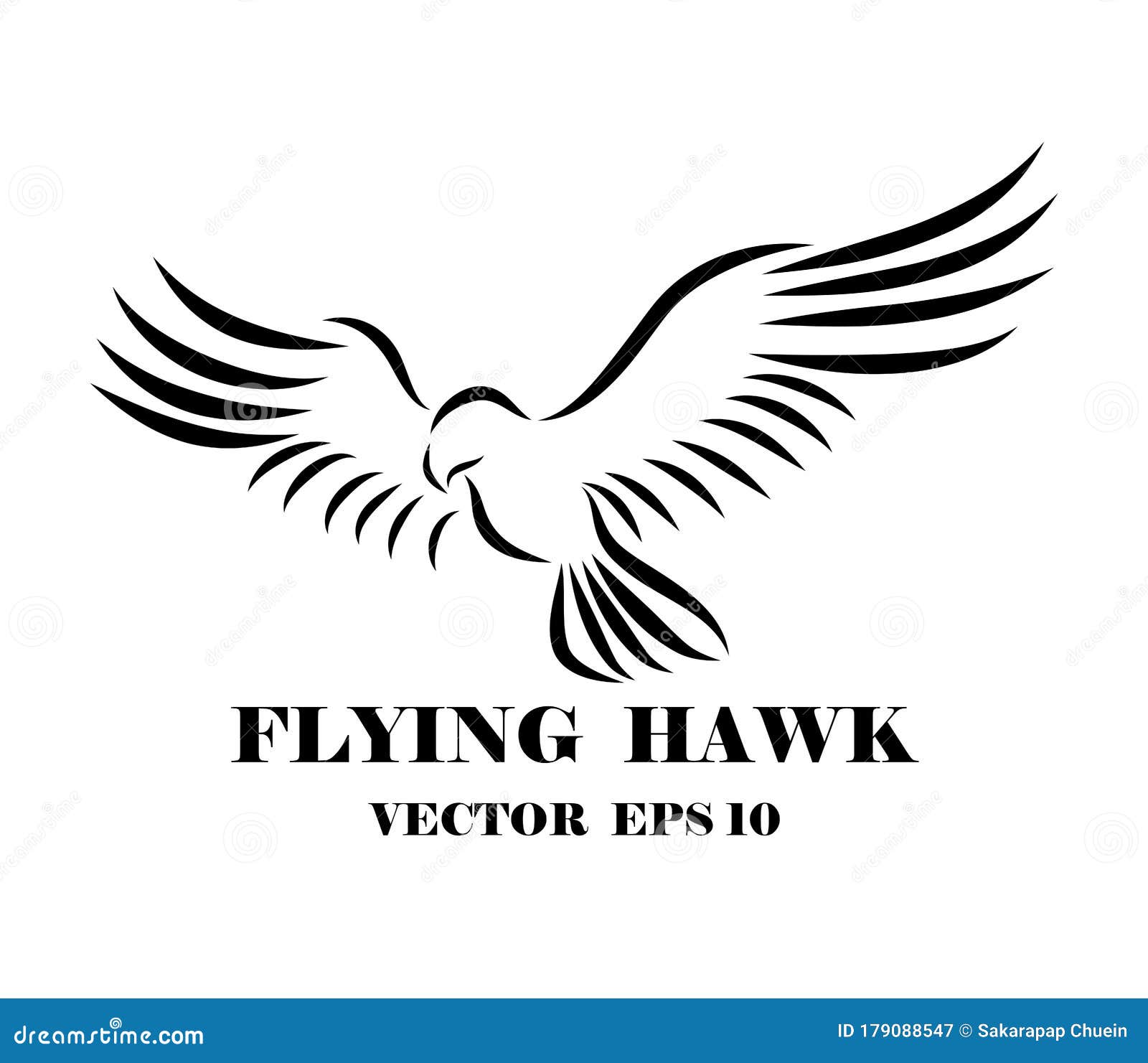 Logo of Hawk that is Flyin Eps 10 Stock Vector - Illustration of idea ...