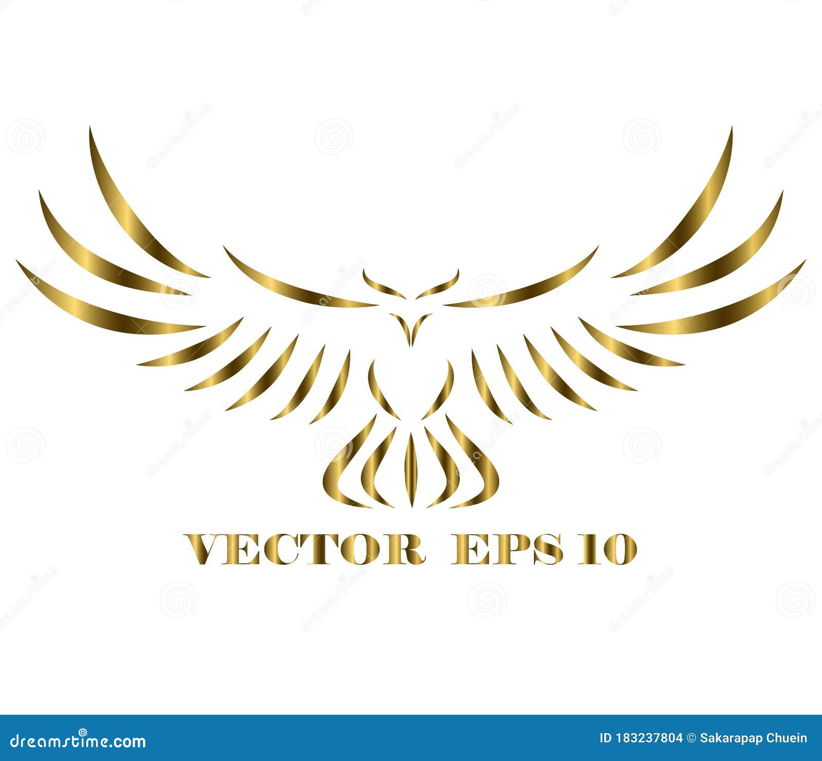 Logo of Hawk that is Flying Eps 10 Stock Vector - Illustration of eagle ...