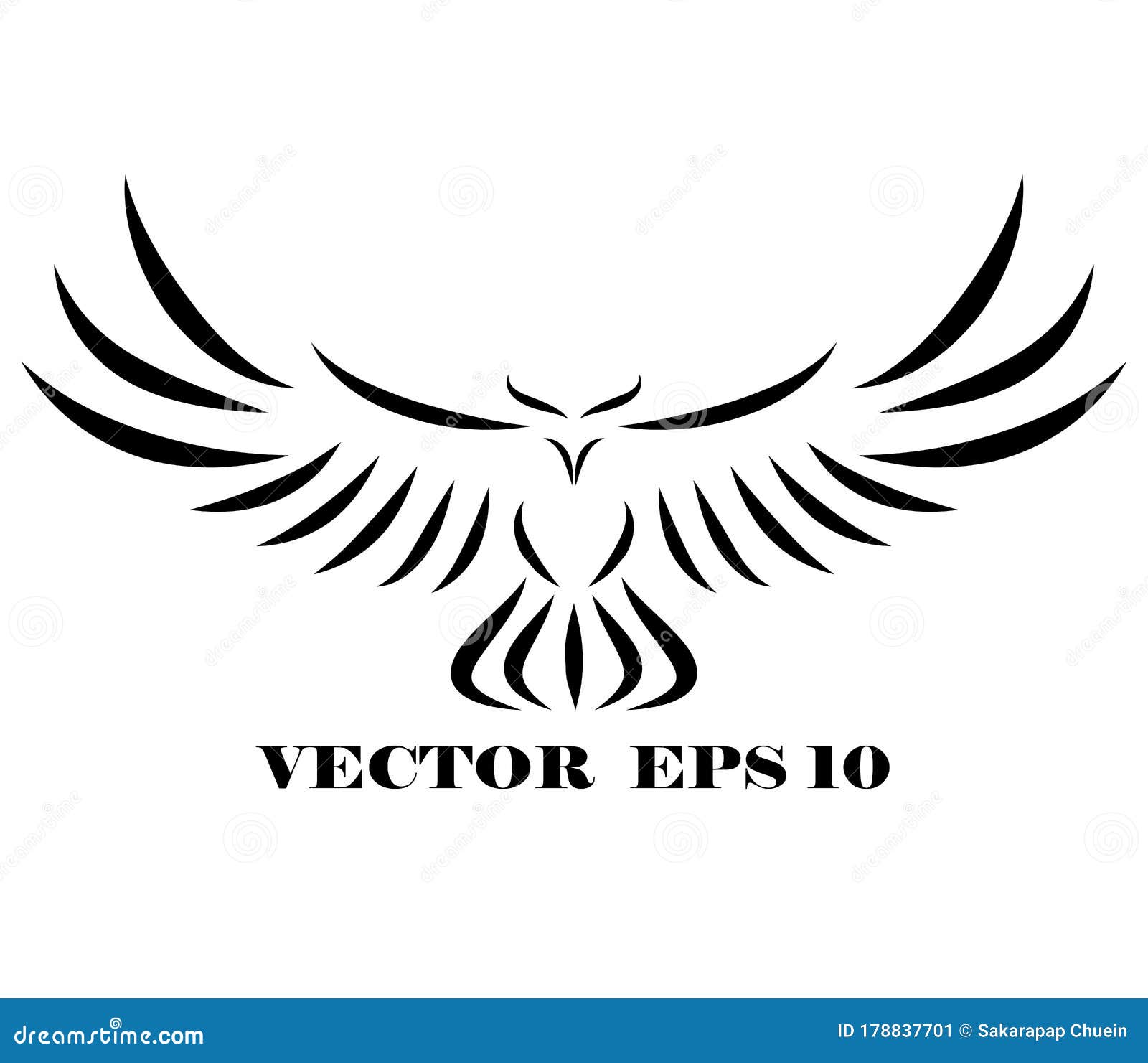Logo of Hawk that is Flying Eps 10 Stock Vector - Illustration of ...