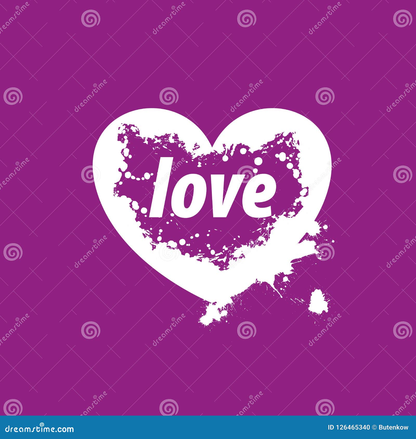 Logo heart splash stock vector. Illustration of decorative - 126465340
