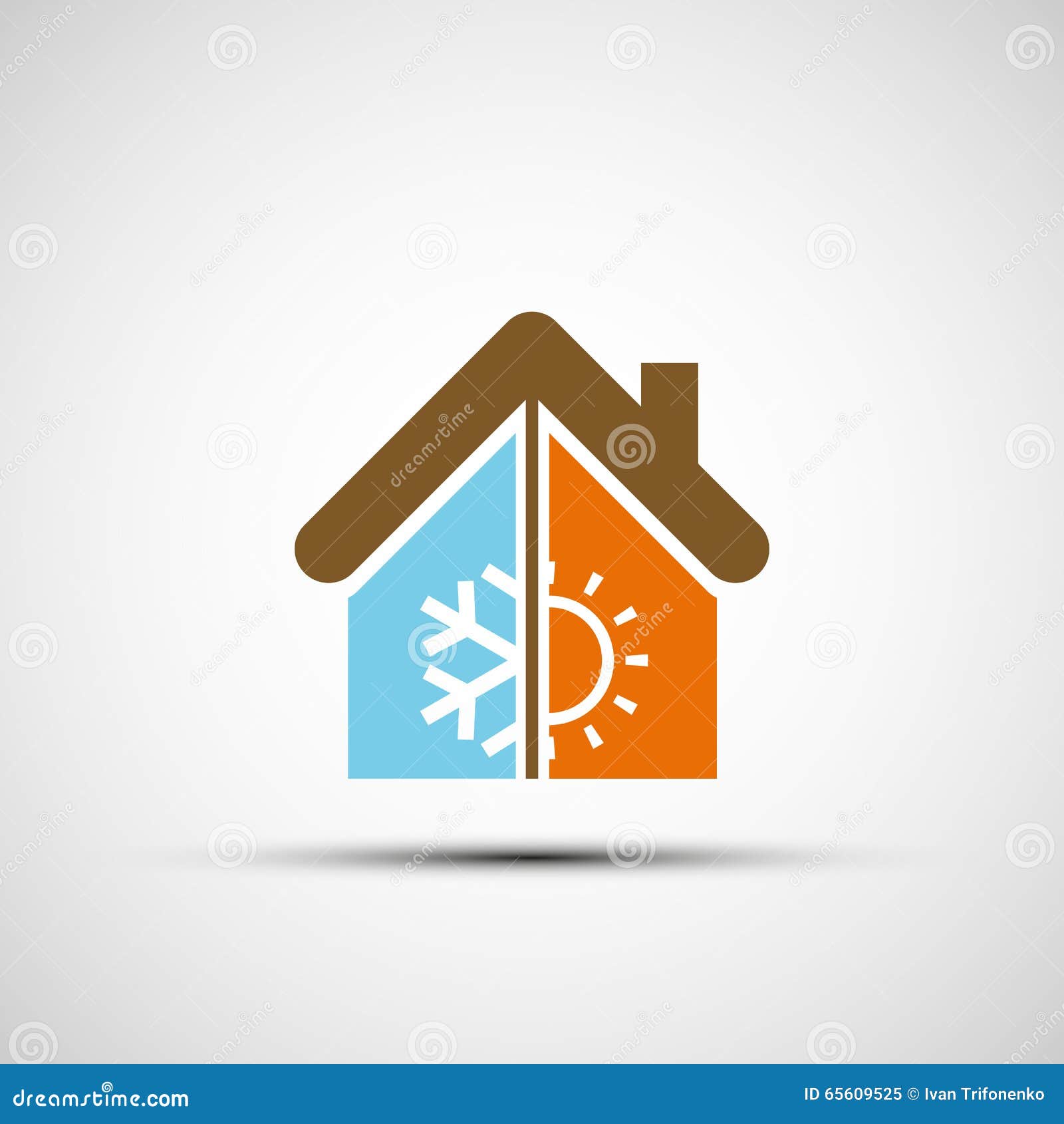 Logo Home with Climate Control. Stock Vector - Illustration of climate ...