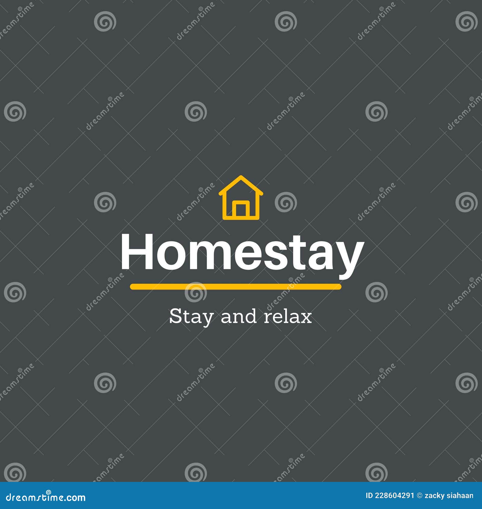 Logo homestay stock illustration. Illustration of modern - 228604291