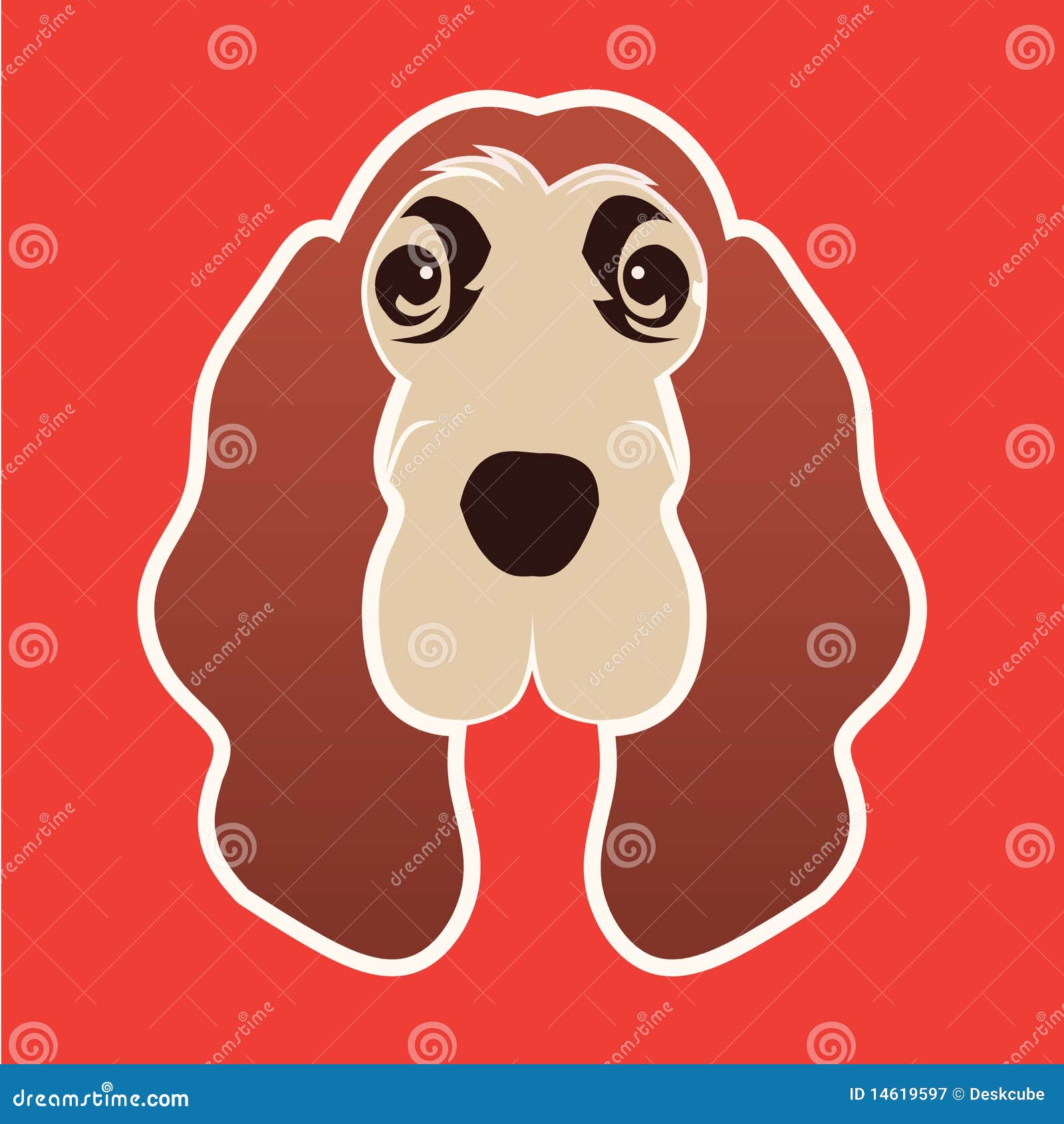 Logo Hound dog stock vector. Illustration of portrait - 14619597