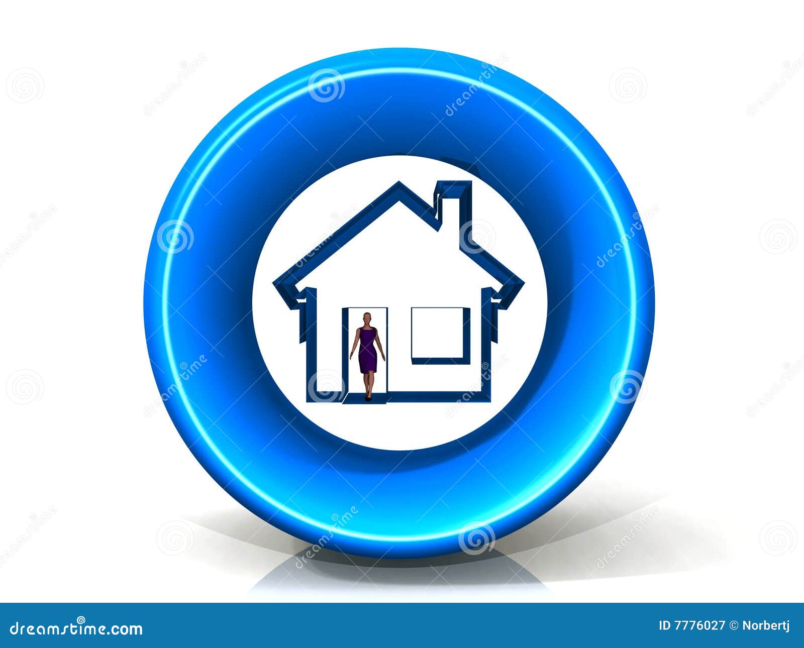 Logo house stock illustration. Illustration of immovable - 7776027