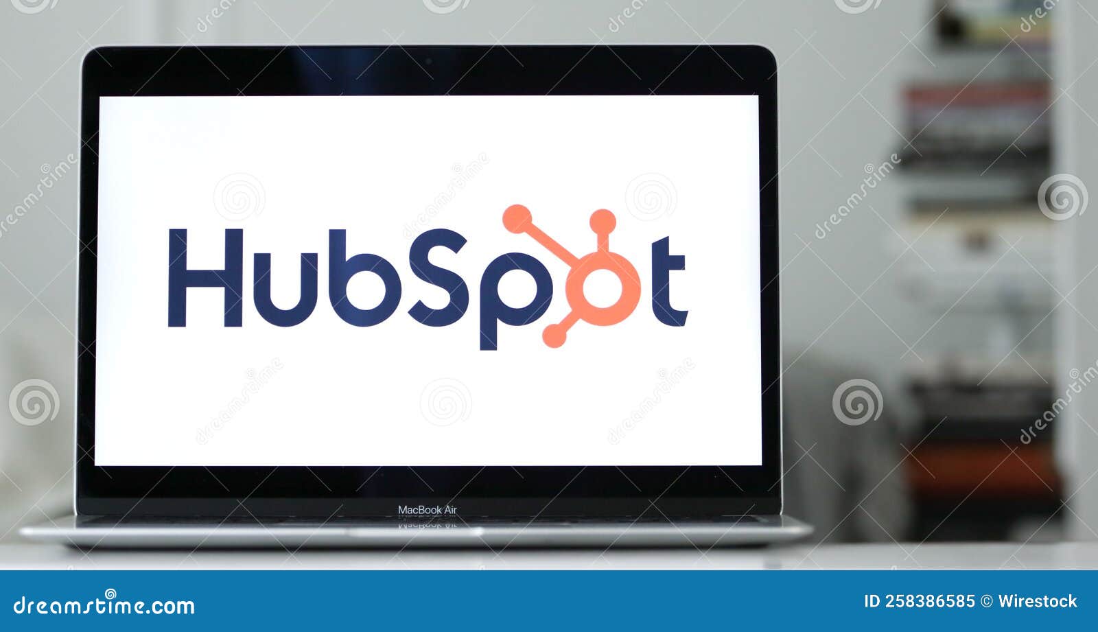 Logo Of HubSpot Displayed On The Screen Of A Laptop Editorial Photo ...