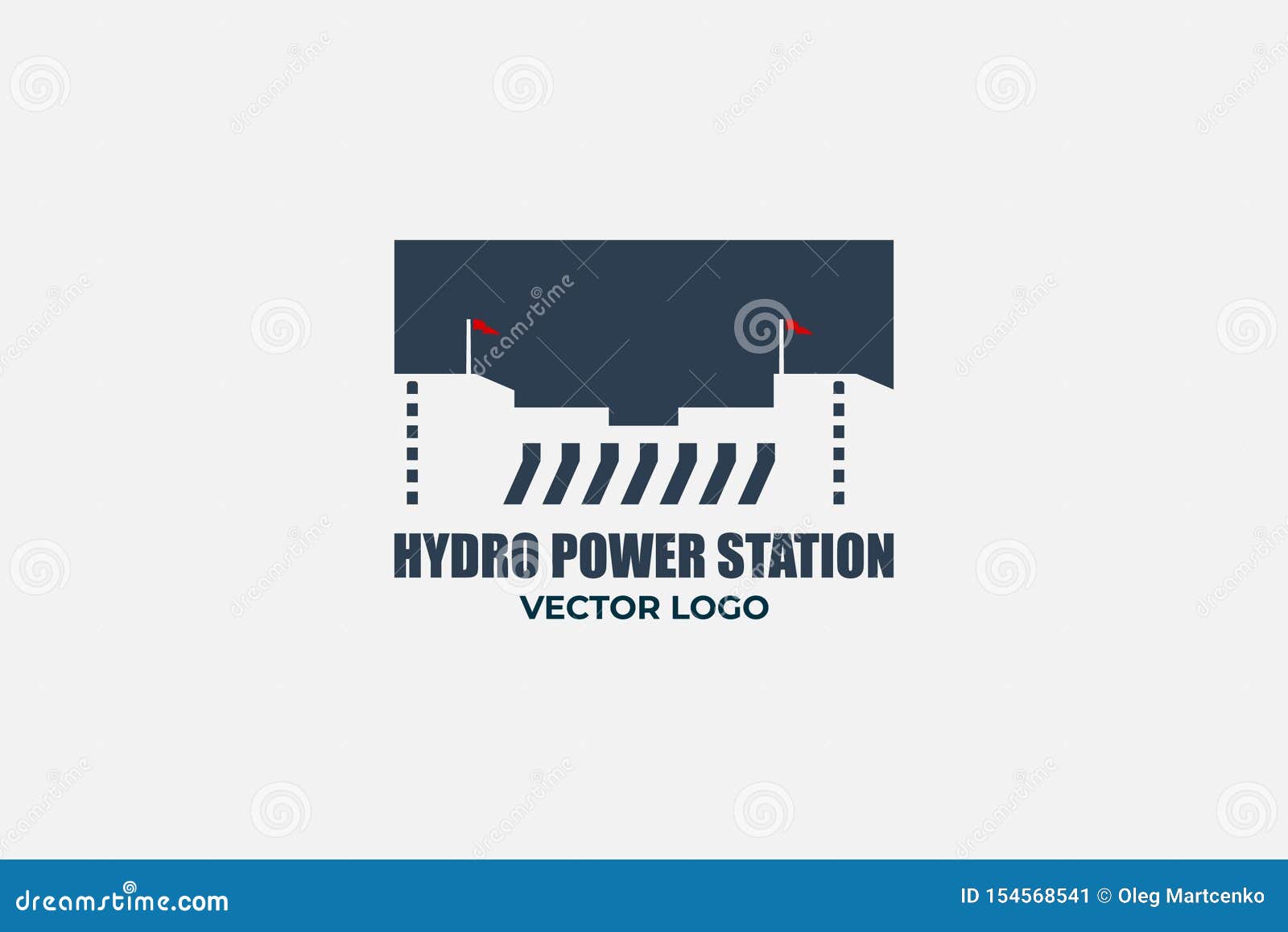 Logo Hydro Power Station Vector Logo Stock Vector - Illustration of ...