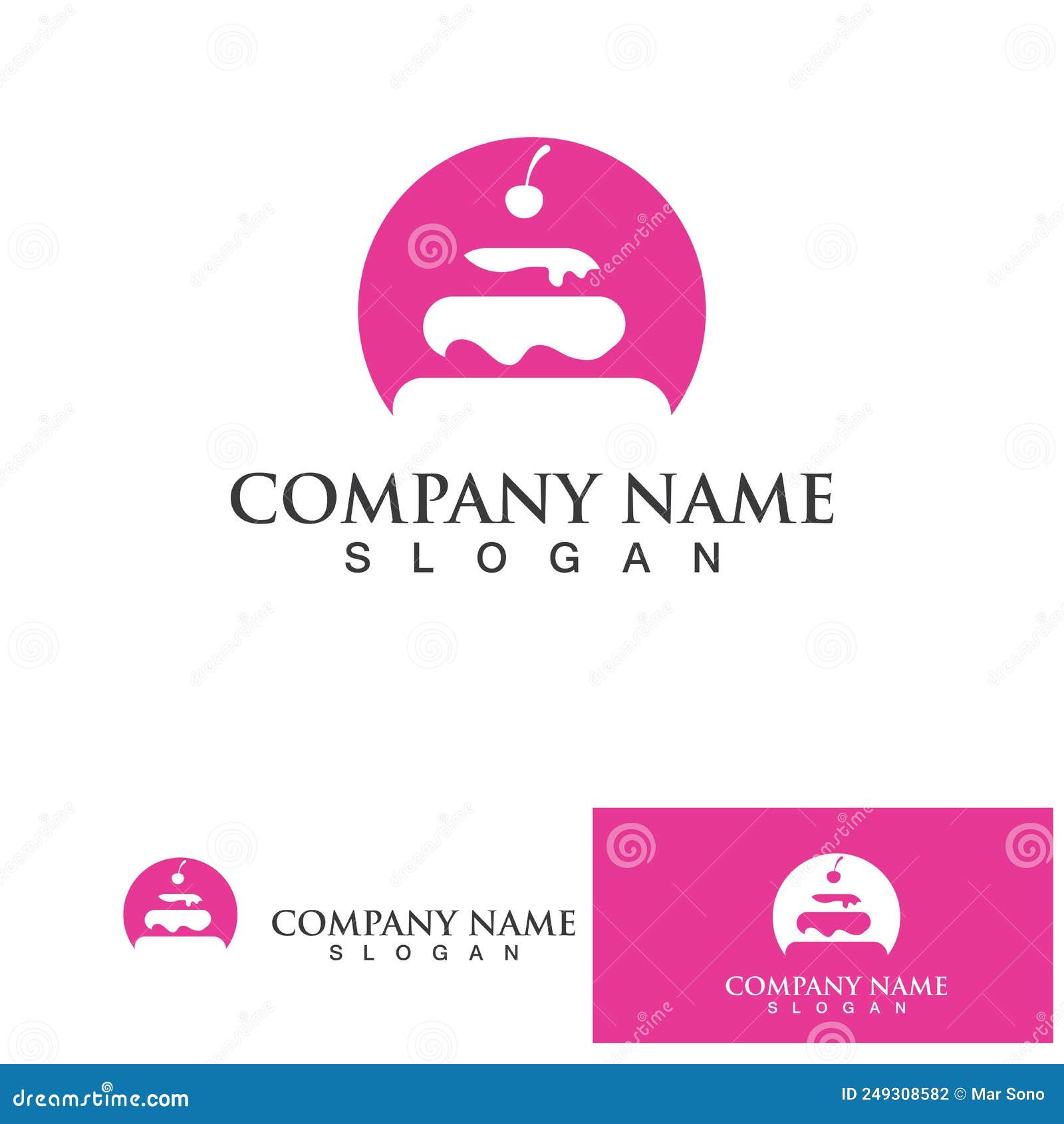 Logo I Symbol Ciasta Piekarniczego Ilustracja Wektor - Ilustracja ...